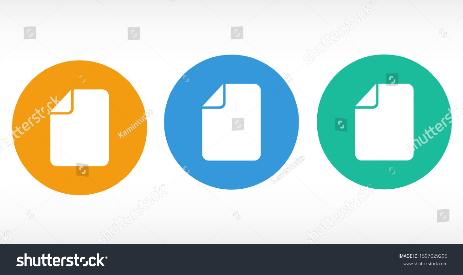 Folder Icon Vector File Symbol Flat Stock Vector (Royalty Free) 1597029295