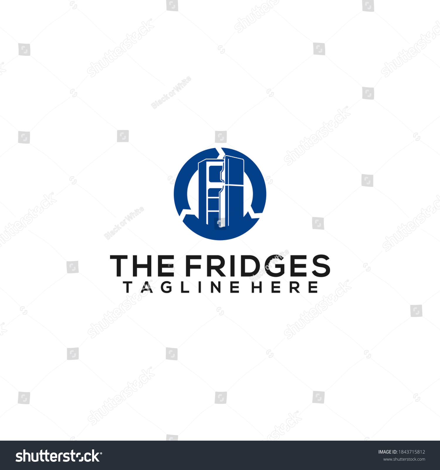Fridges Logo Template Vector Stock Vector (Royalty Free) 1843715812 ...