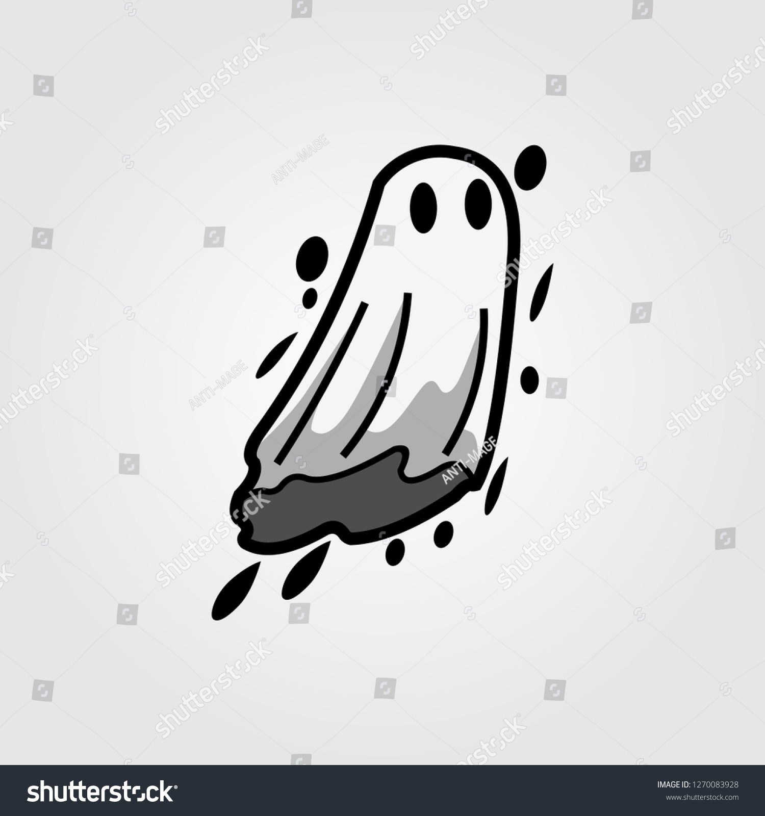 Ghost Logo Design Stock Vector (Royalty Free) 1270083928 | Shutterstock