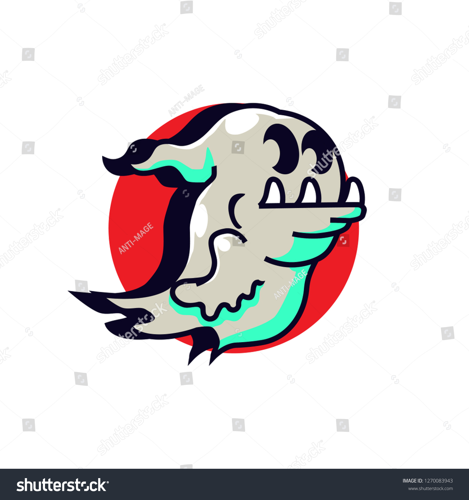 Ghost Logo Design Stock Vector (Royalty Free) 1270083943 | Shutterstock