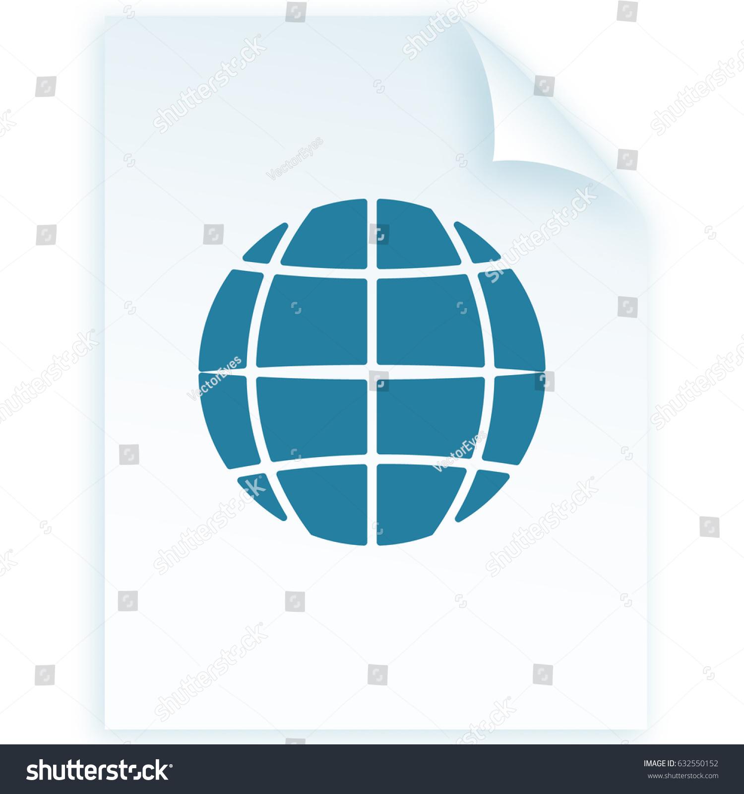Globe Icon Globe Symbol Flat Vector 스톡 벡터(로열티 프리) 632550152 | Shutterstock