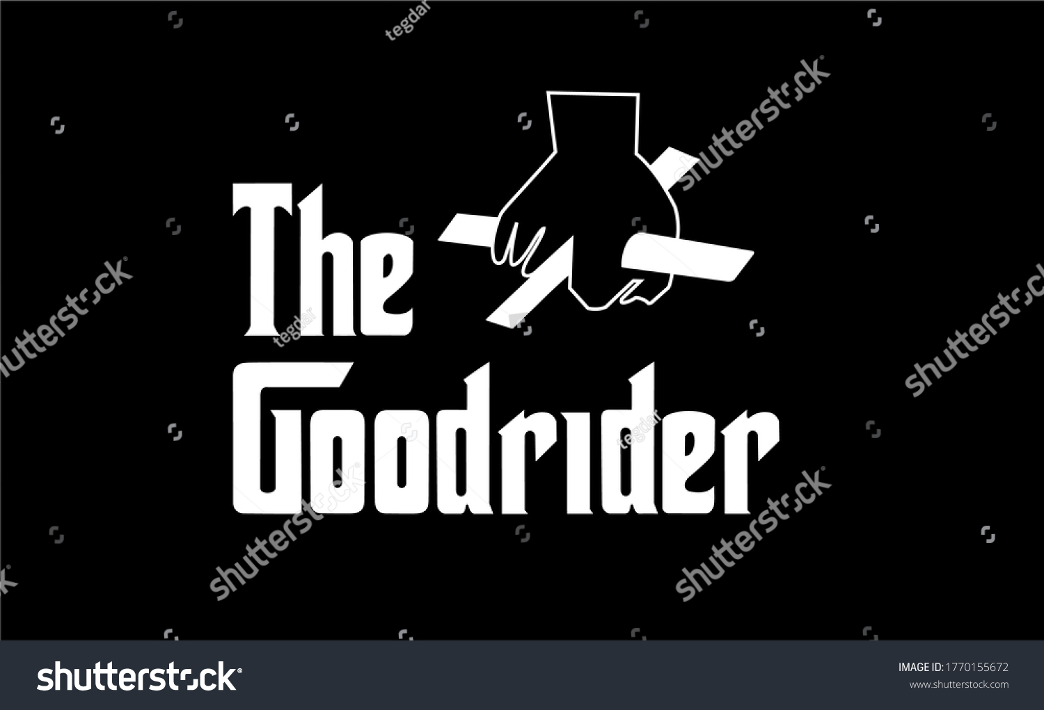 Good Rider Typographic Vector Design Stock Vector (Royalty Free) 1770155672