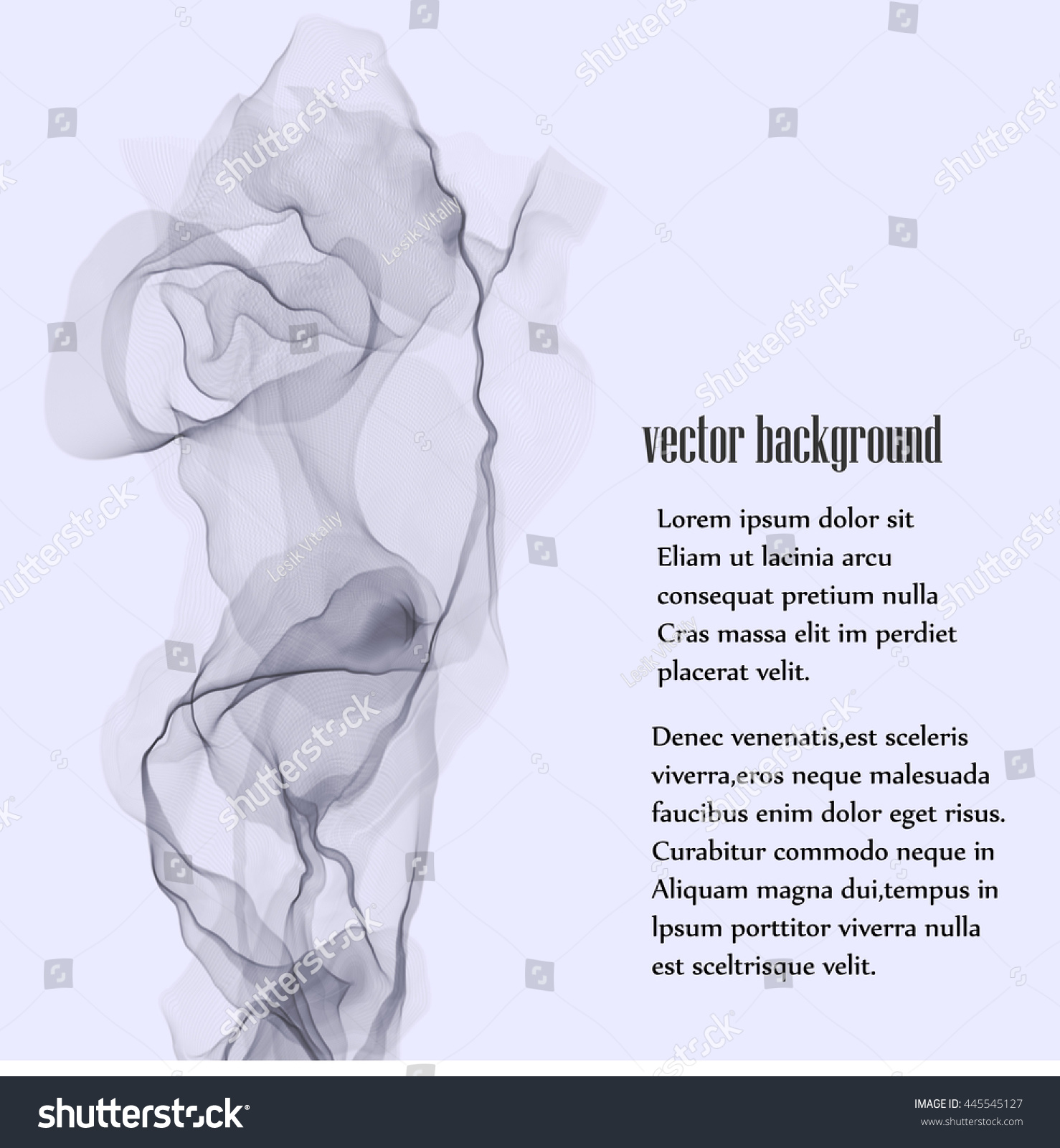 Gray Smoke Waves Vector Illustration Stock Vector (Royalty Free ...