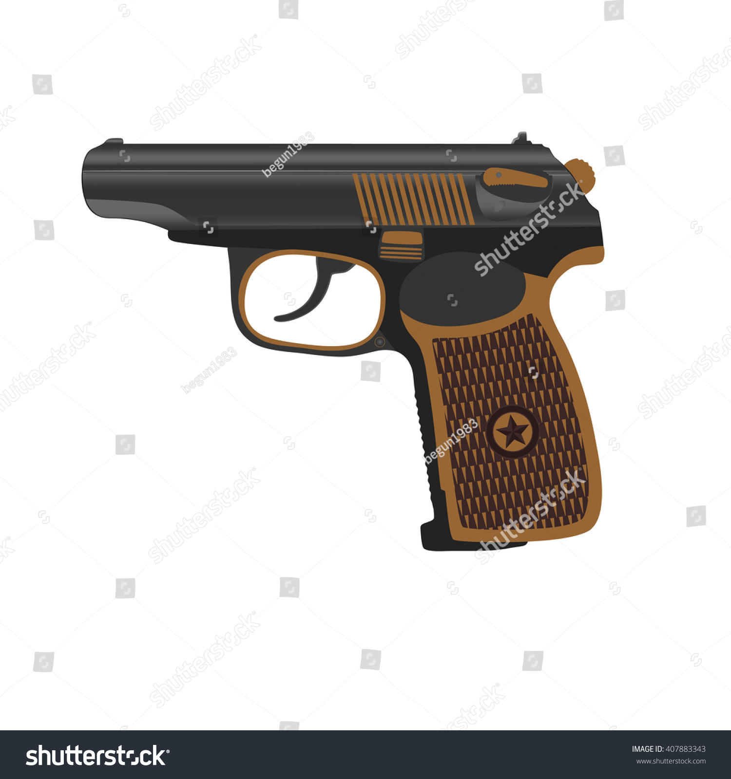 Gun Vector Stock Vector (Royalty Free) 407883343 | Shutterstock