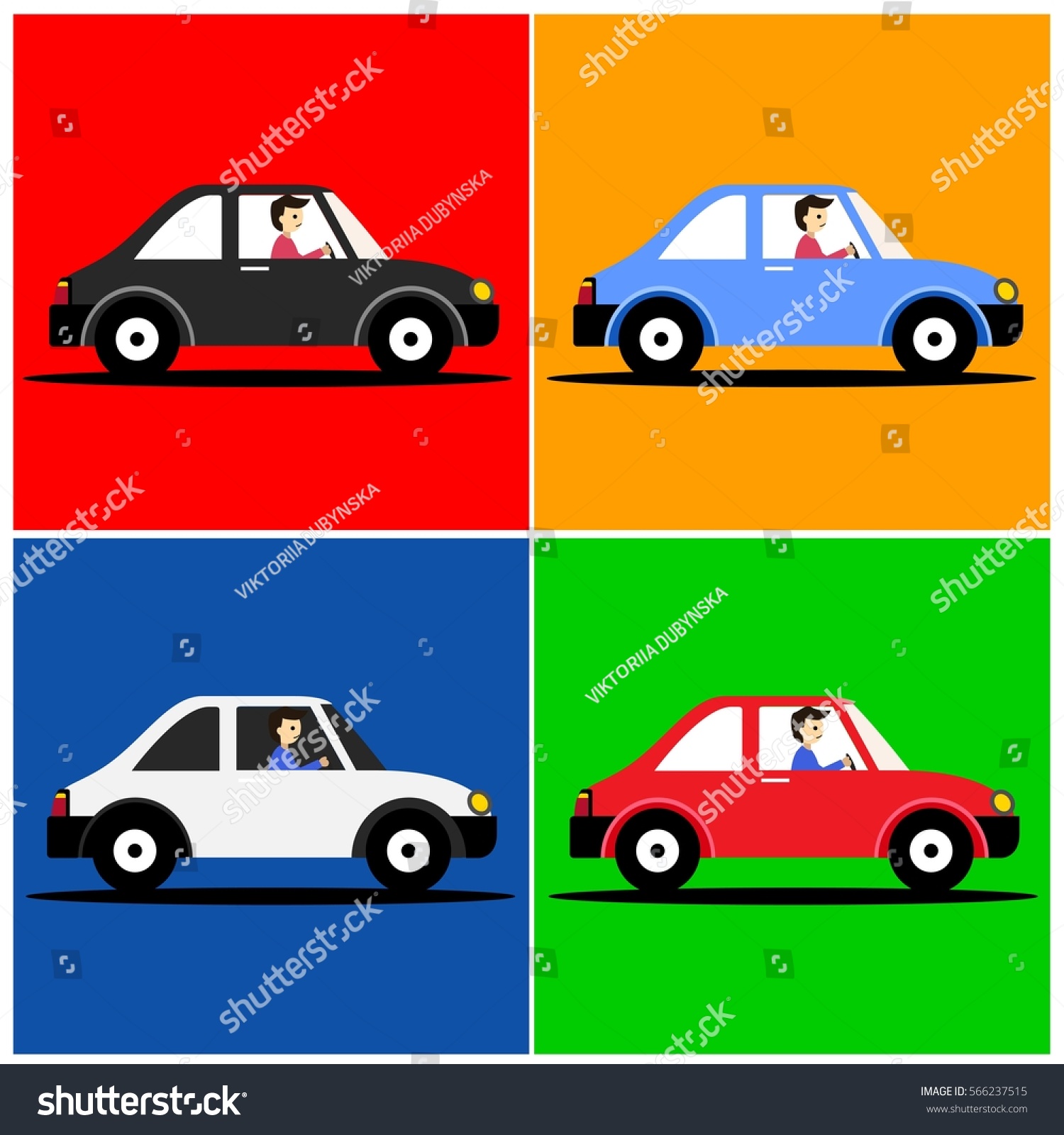 Guy Car Stock Vector (Royalty Free) 566237515 | Shutterstock