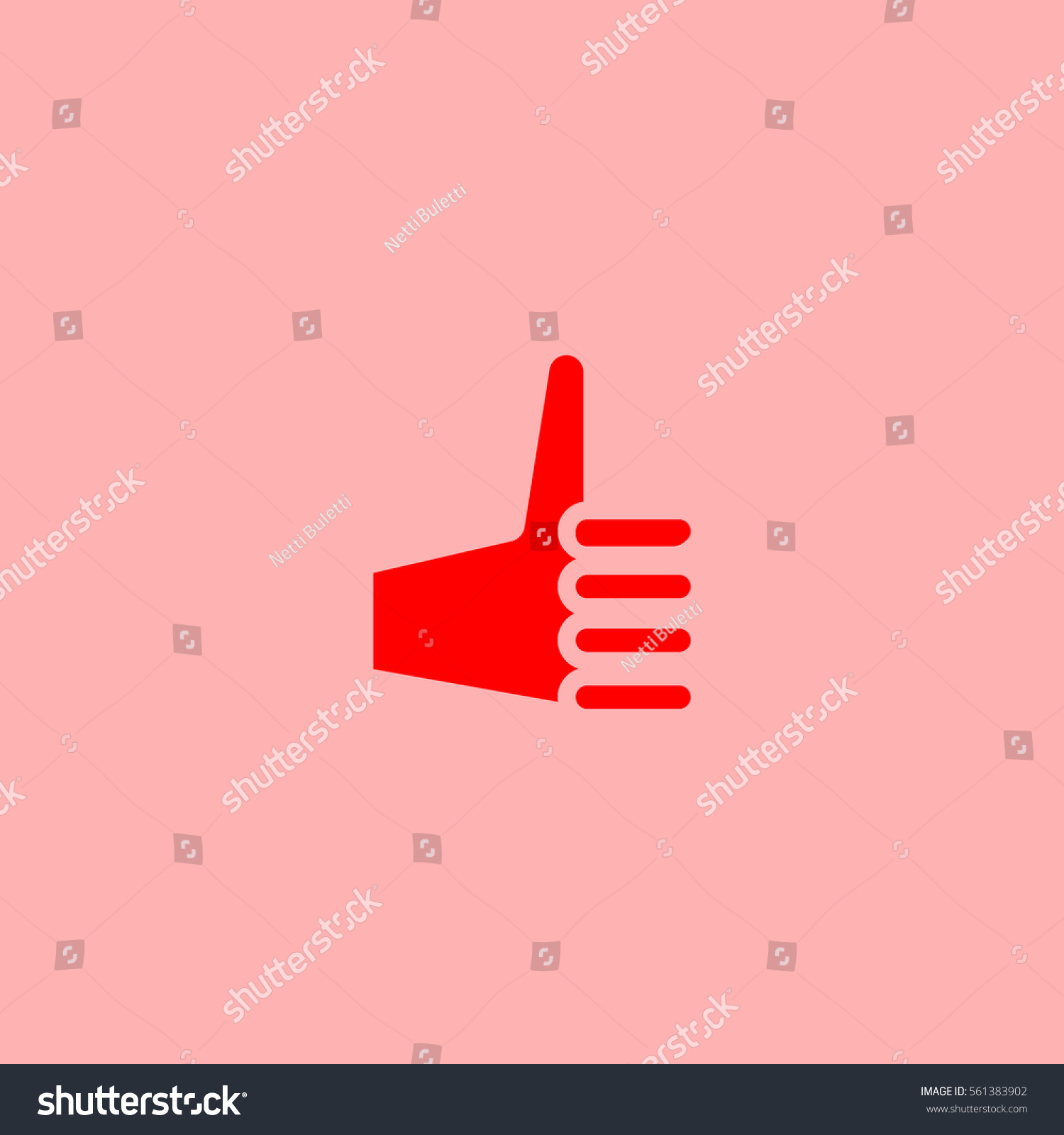 Hand Finger Icon Stock Vector (Royalty Free) 561383902 | Shutterstock