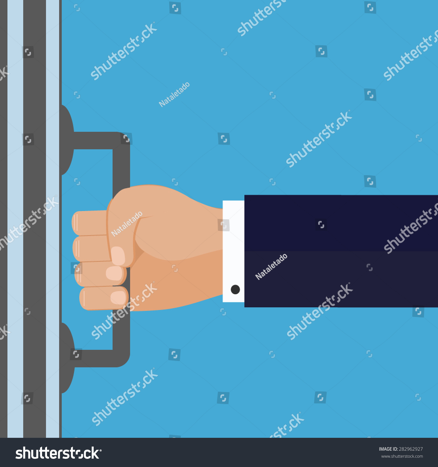 118 Hand holding door knob Stock Illustrations, Images & Vectors ...