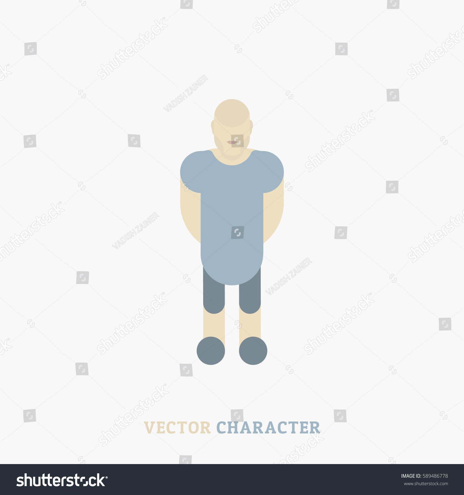 Human Body Vector Character You Work: vector de stock (libre de ...