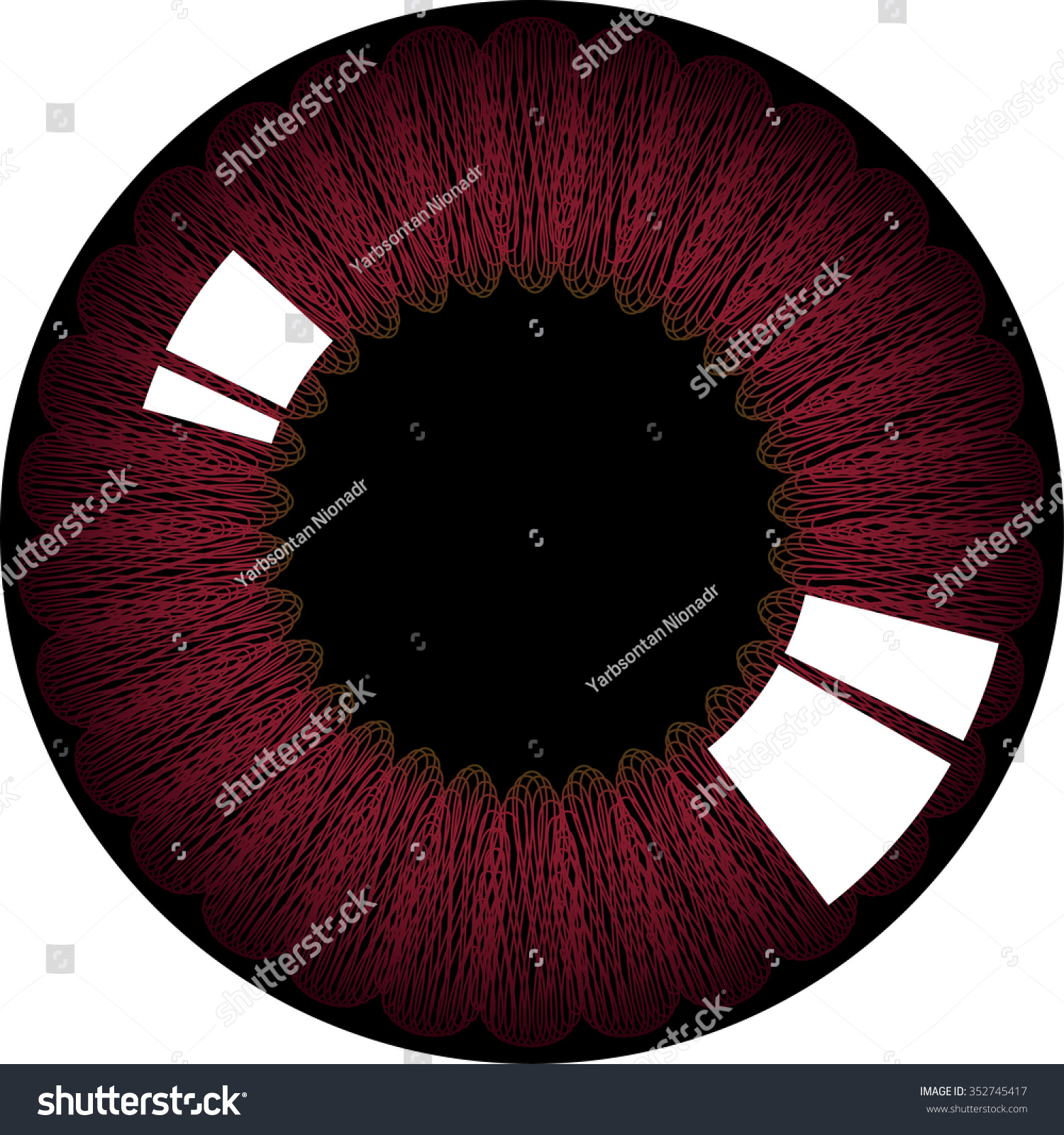 Human Eye Iris Stock Vector (Royalty Free) 352745417