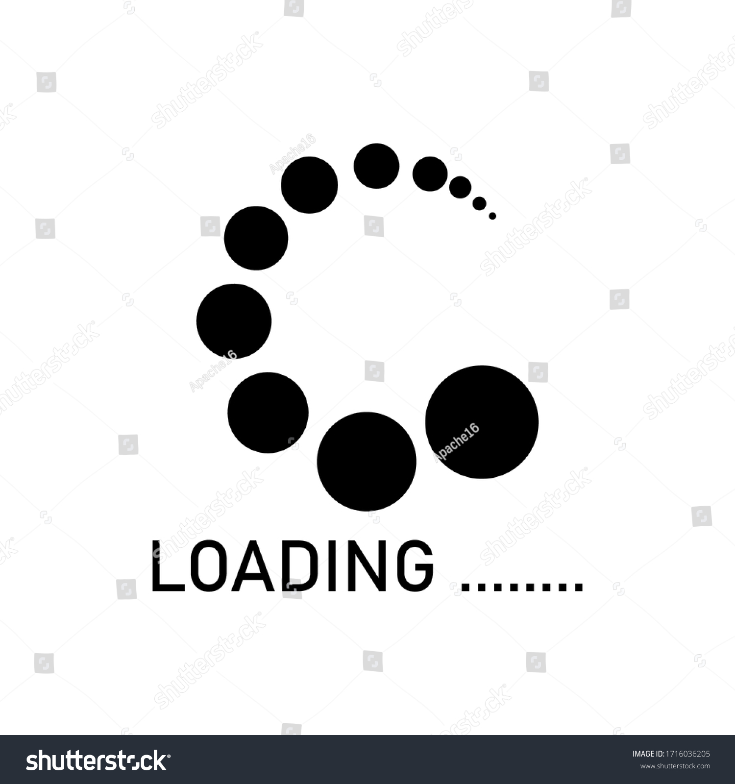 Icon Loads Program White Background Uses Stock Vector (Royalty Free ...