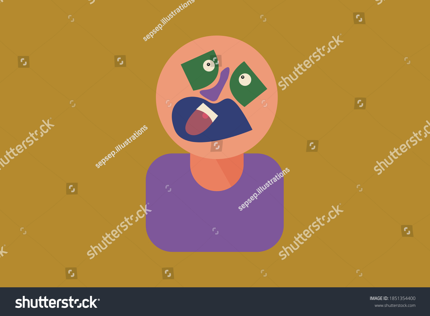 Imaginary Creature My Mind Stock Vector (Royalty Free) 1851354400 ...