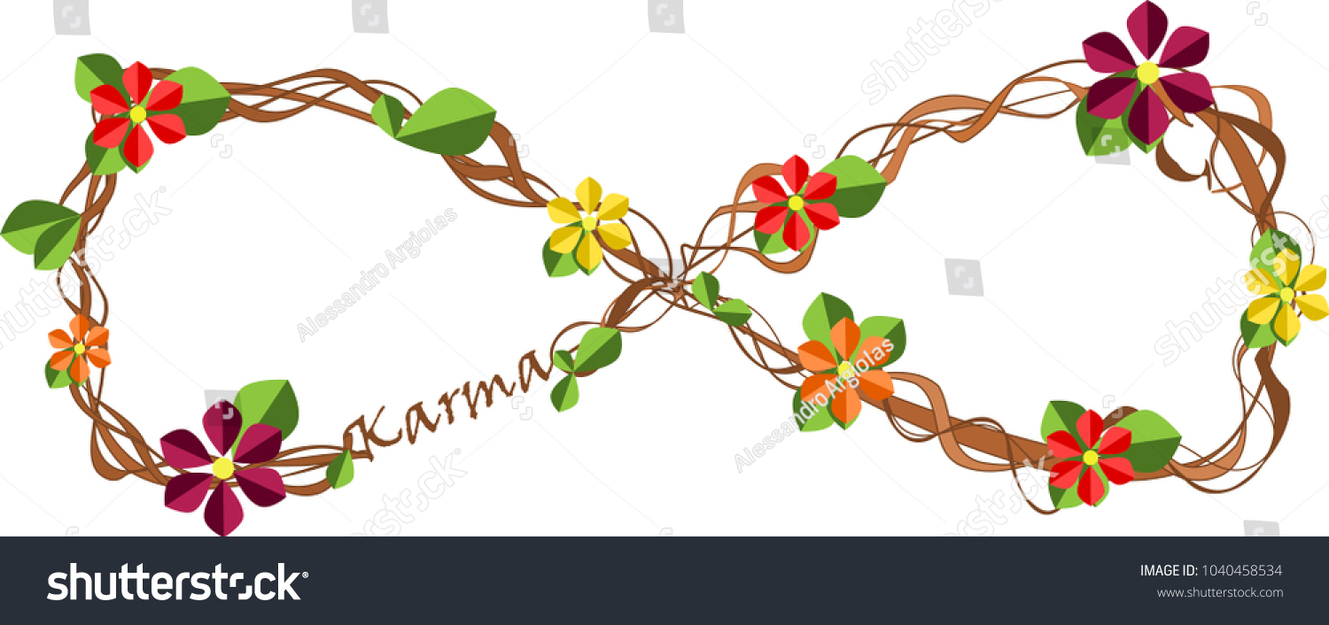Infinity Karma Symbol Stock Vector (Royalty Free) 1040458534 | Shutterstock