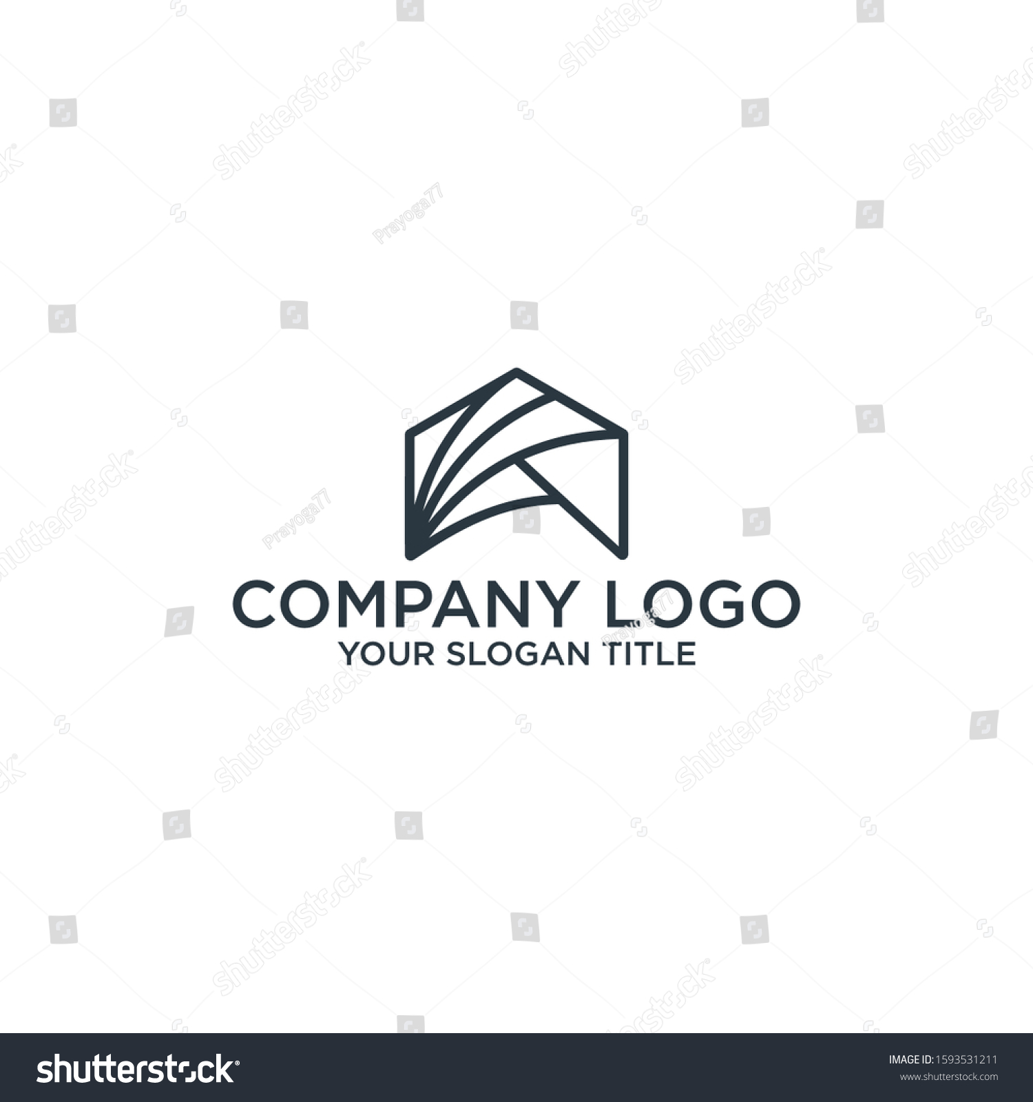 Initials Logo Design Vector Graphic Stock Vector (Royalty Free) 1593531211