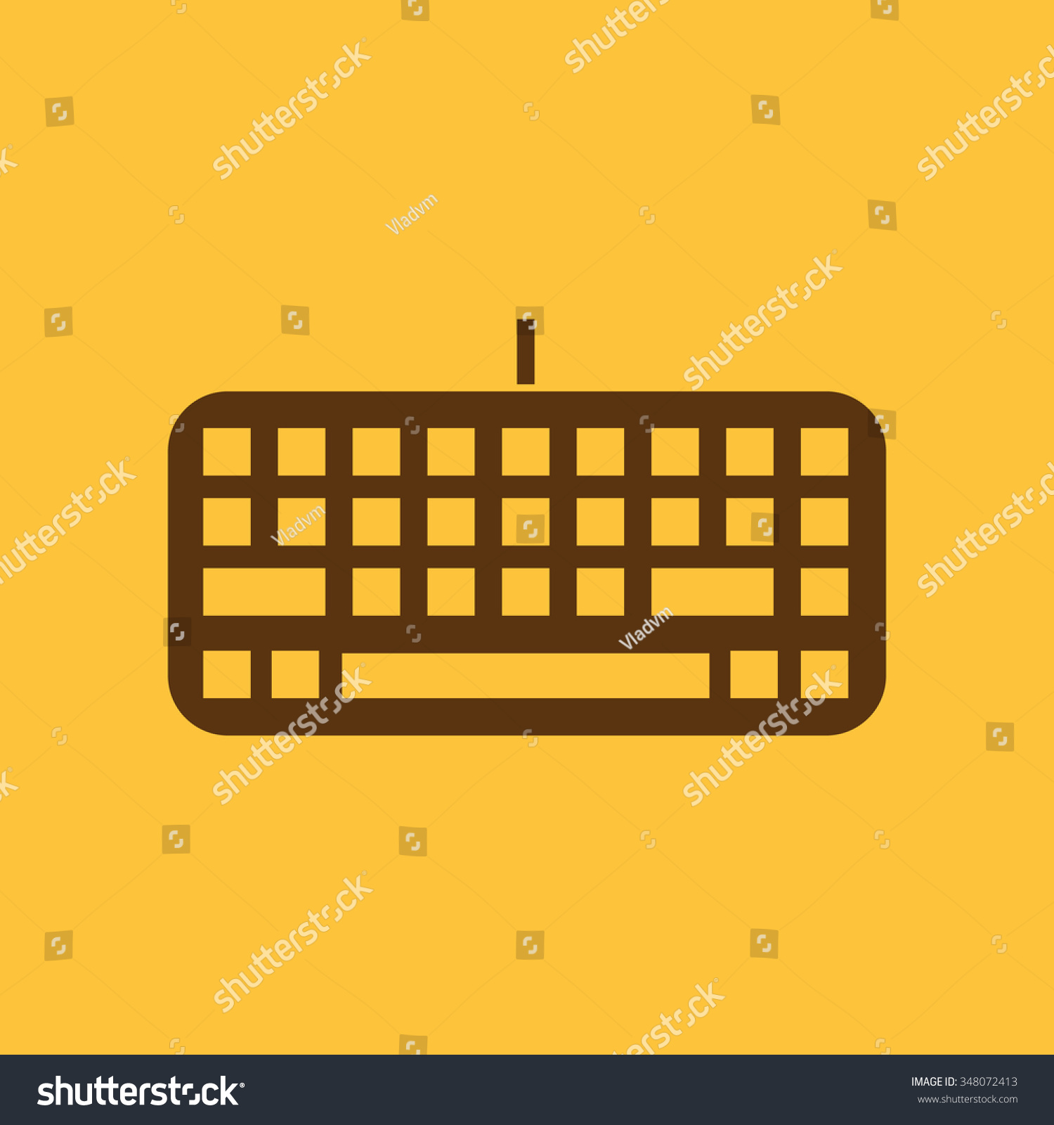 Keyboard Icon Keypad Input Typing Communication Stock Vector Royalty