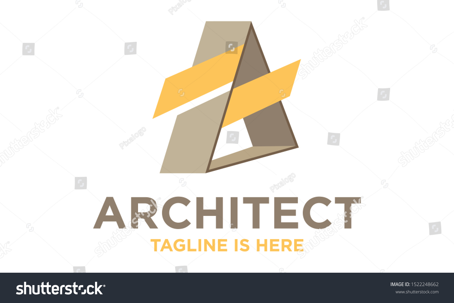 Letter Creative Pyramid Vector Logo Stock Vector (Royalty Free ...