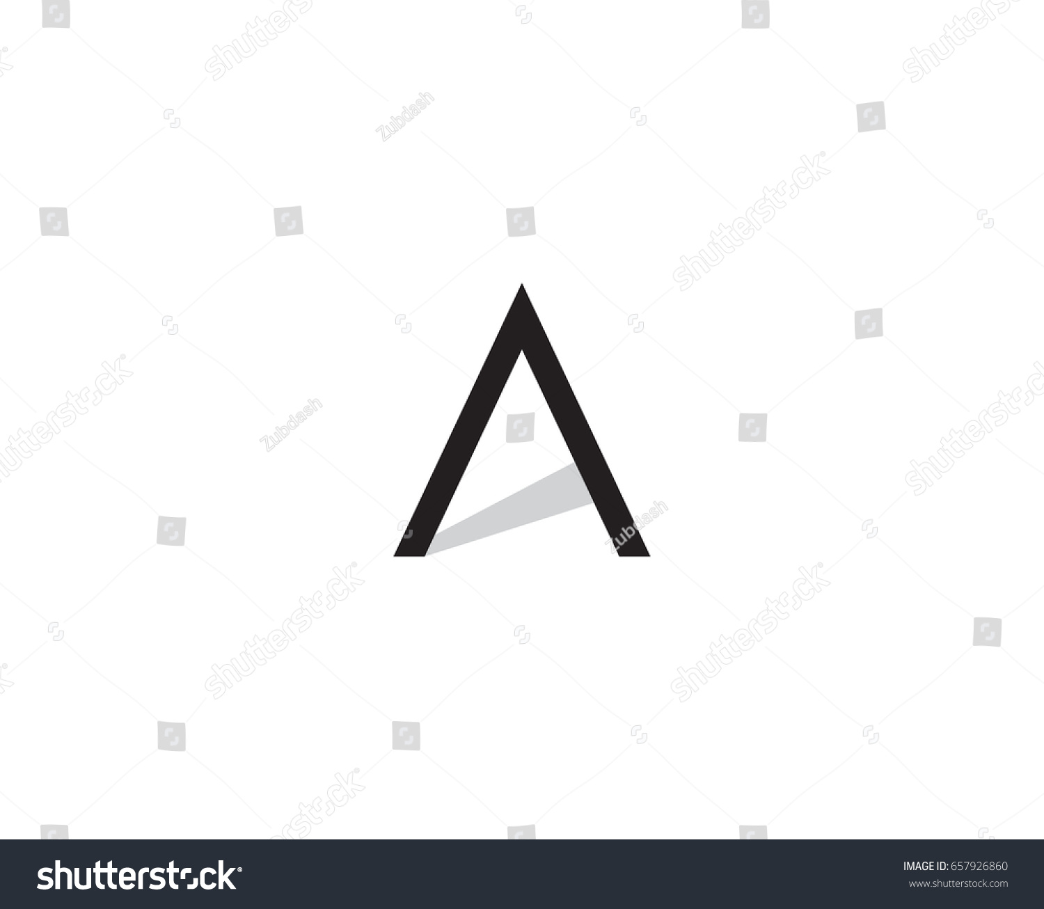 Letter Creative Pyramid Vector Logo: vetor stock (livre de direitos ...