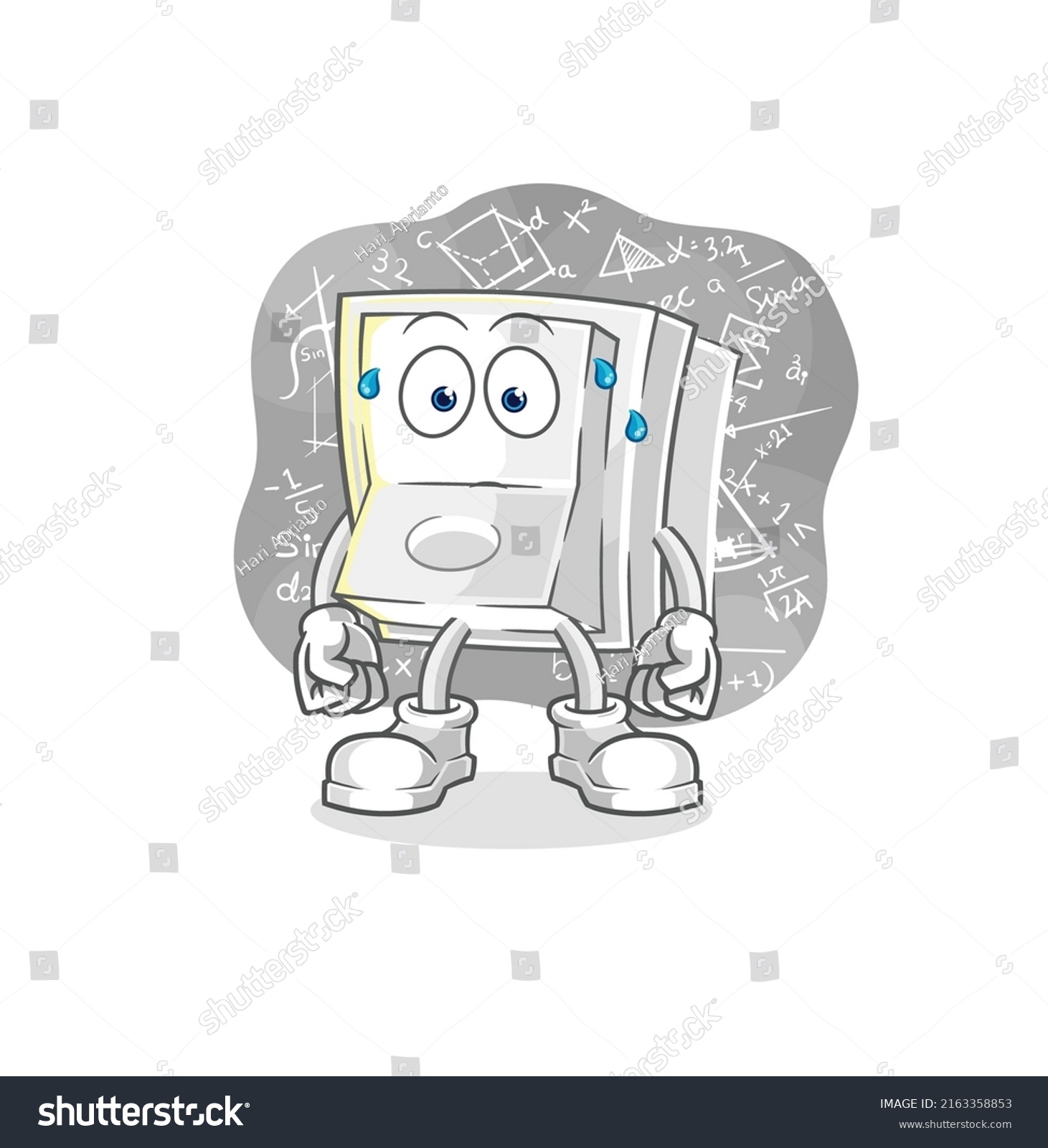 Light Switch Thinking Hard Vector Cartoon Stock Vector (Royalty Free ...