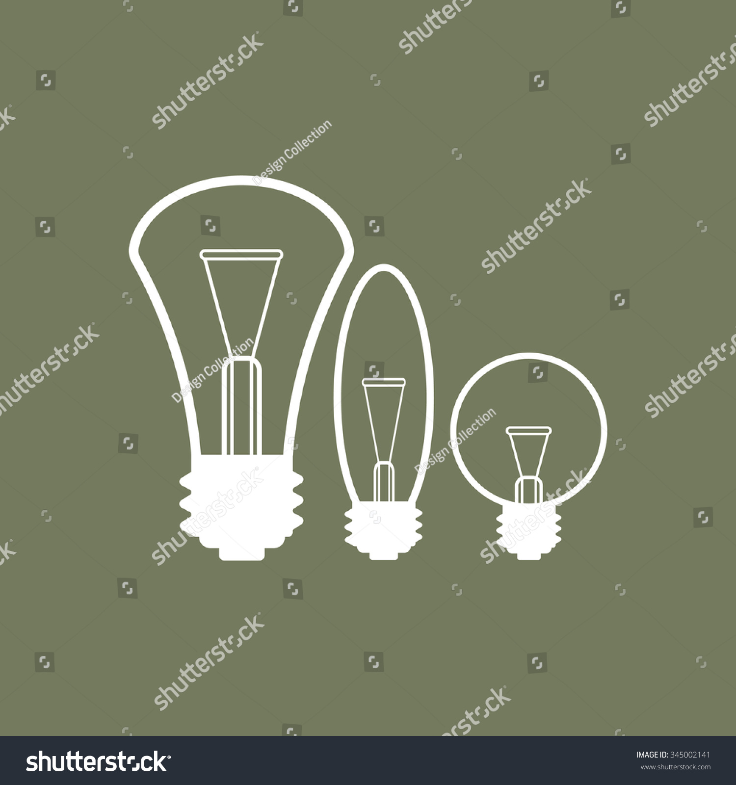 Lightbulb Icon Illumination Symbol Flat Vector Stock Vector (Royalty ...