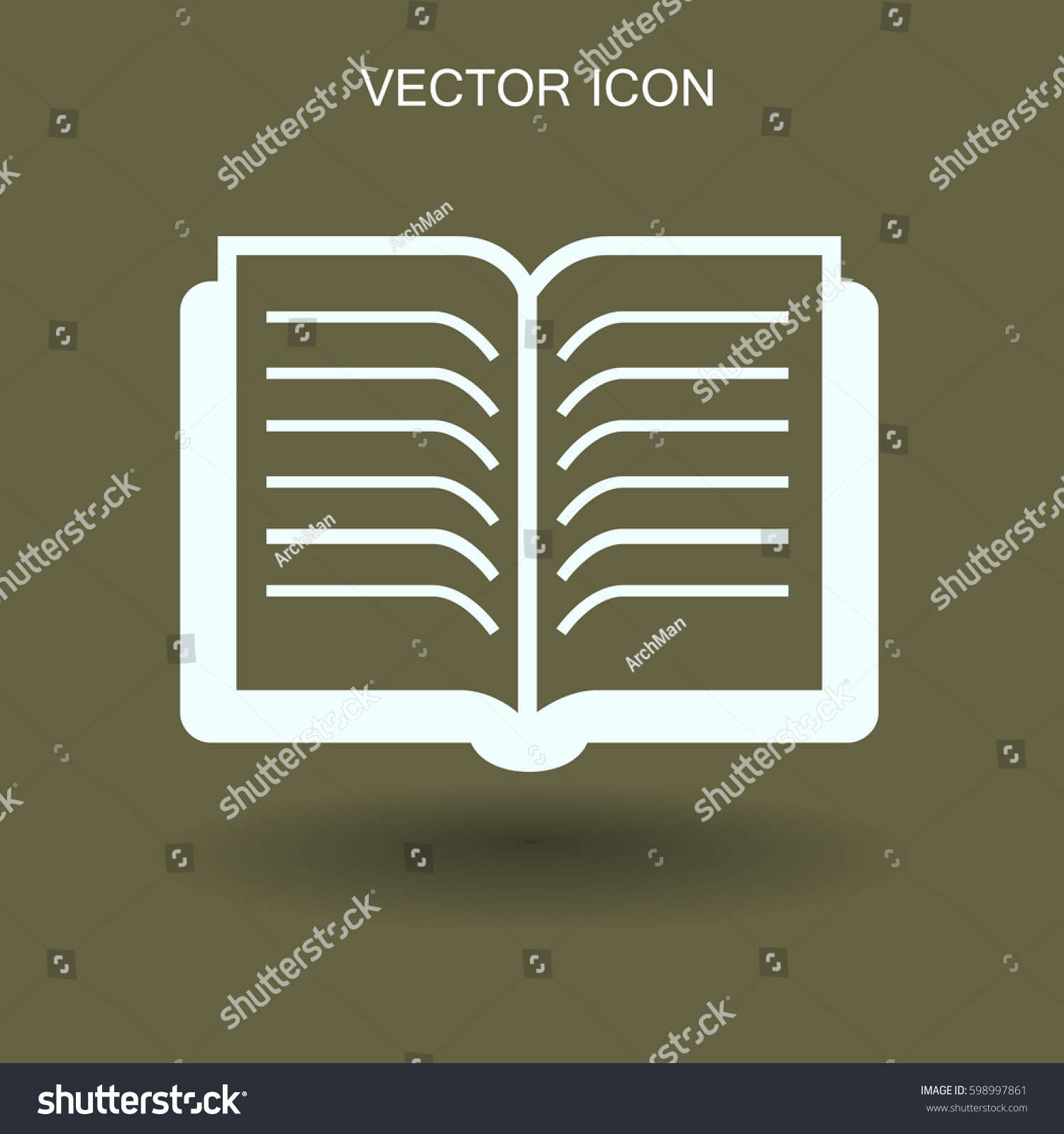 Litle Book Vector Illustration Stock Vector (Royalty Free) 598997861 ...