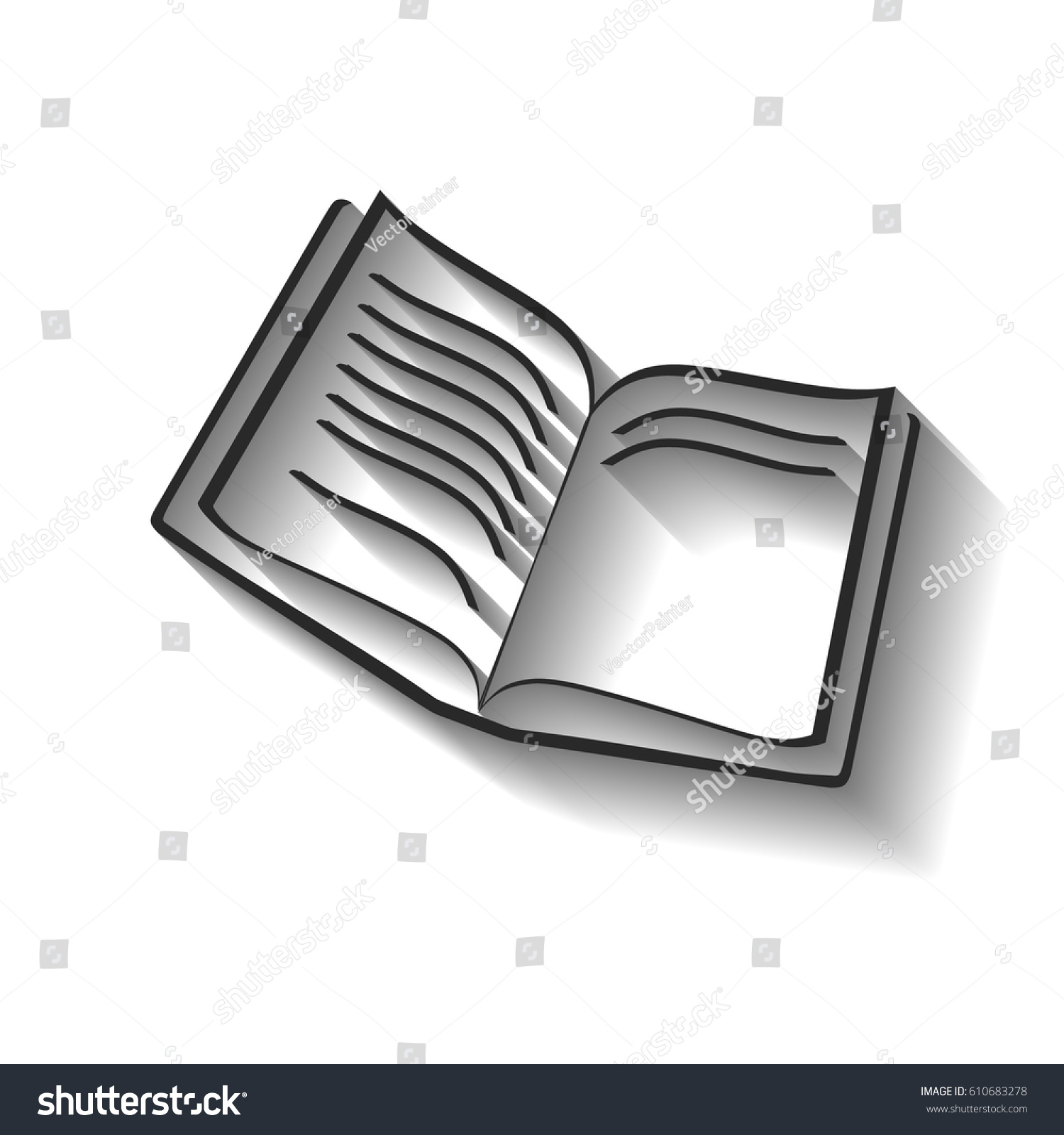 Litle Book Vector Illustration Stock Vector (Royalty Free) 610683278 ...