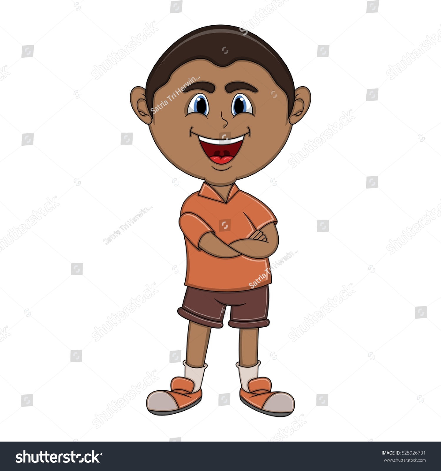 Little Cute Boy Cartoon Vector: เวกเตอร์สต็อก (ปลอดค่าลิขสิทธิ์ ...