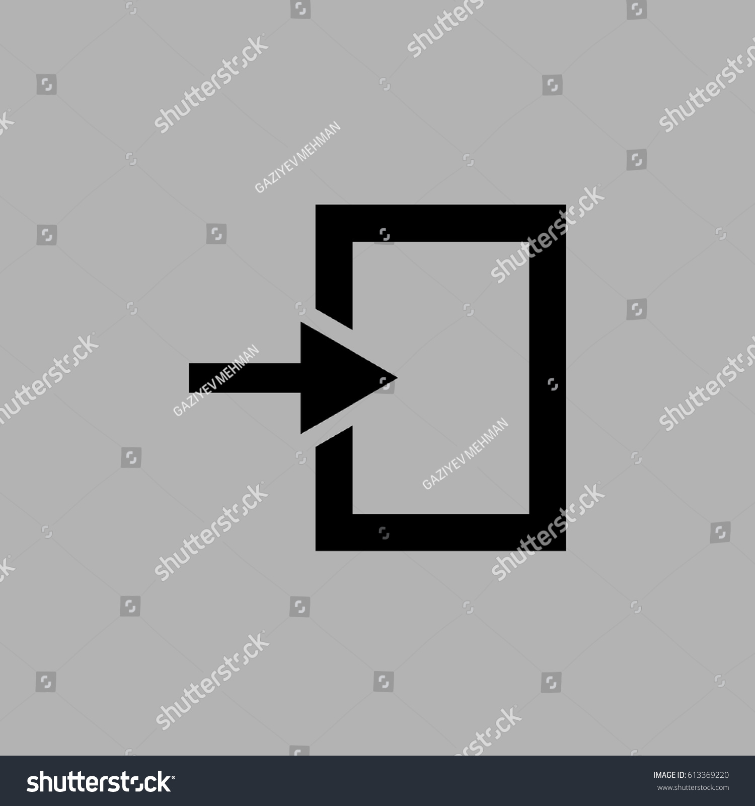 Log Icon Entry Input Authorization Symbol: vetor stock (livre de ...