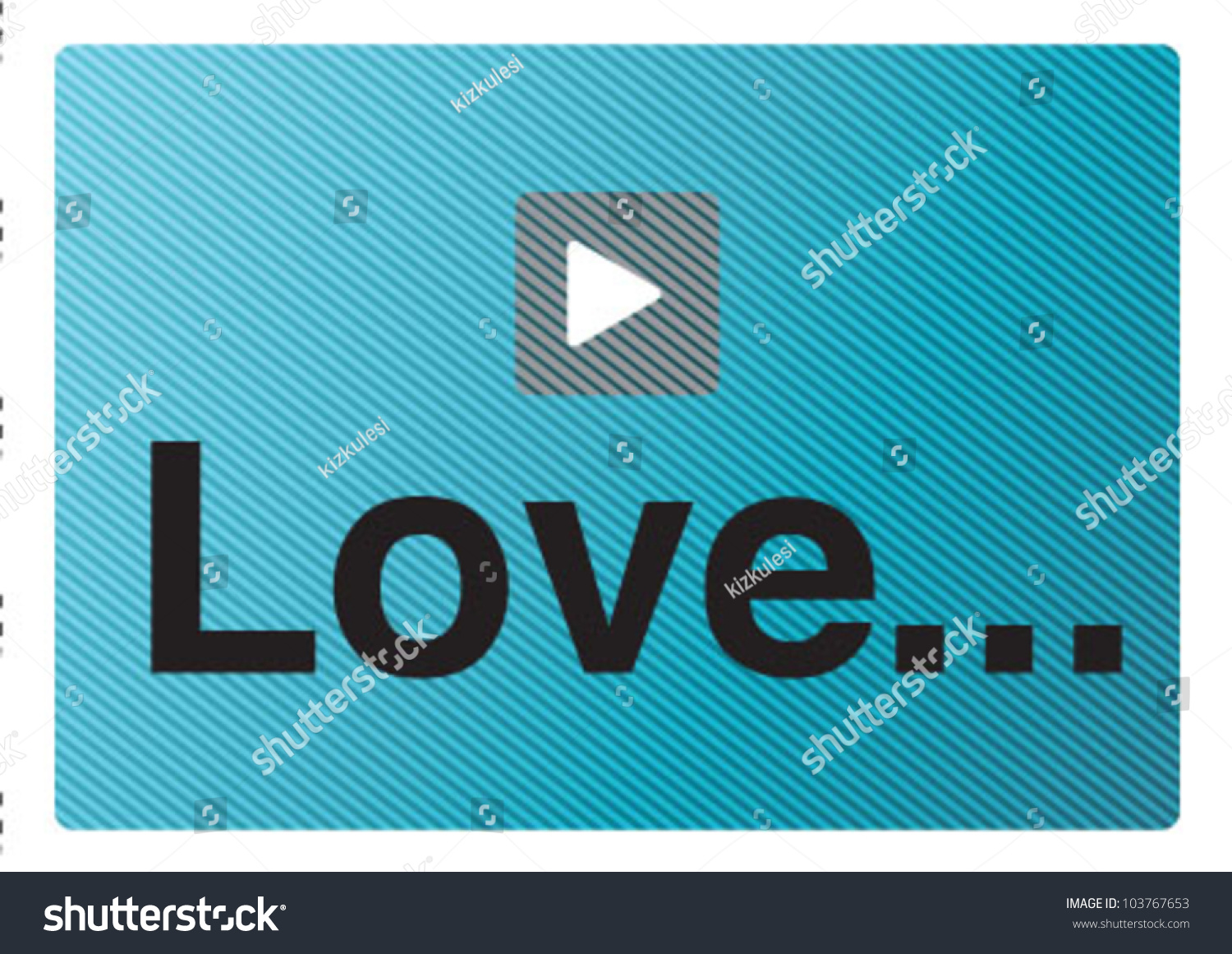 Love Screen Play Background Stock Vector (Royalty Free) 103767653 ...
