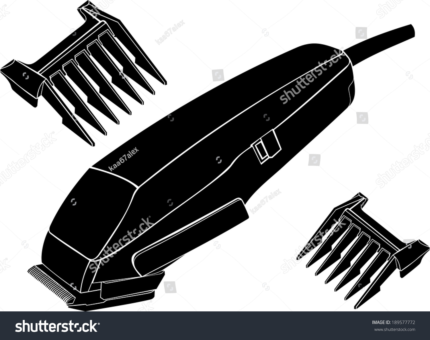 Machine Hairstyle Stock Vector (Royalty Free) 189577772 | Shutterstock