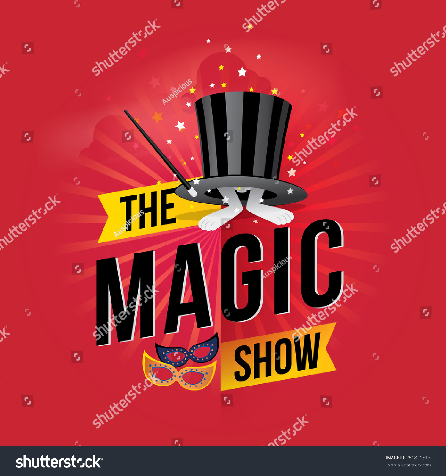 Magic Show Vector Illustration Stock Vector (Royalty Free) 251821513