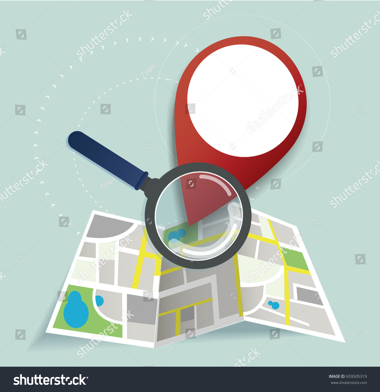 Magnifying Glass Pin Location Icon Map Stock Vector (Royalty Free ... Magnifying Glass Pin Location Icon Map Stock Vector (Royalty Free ...