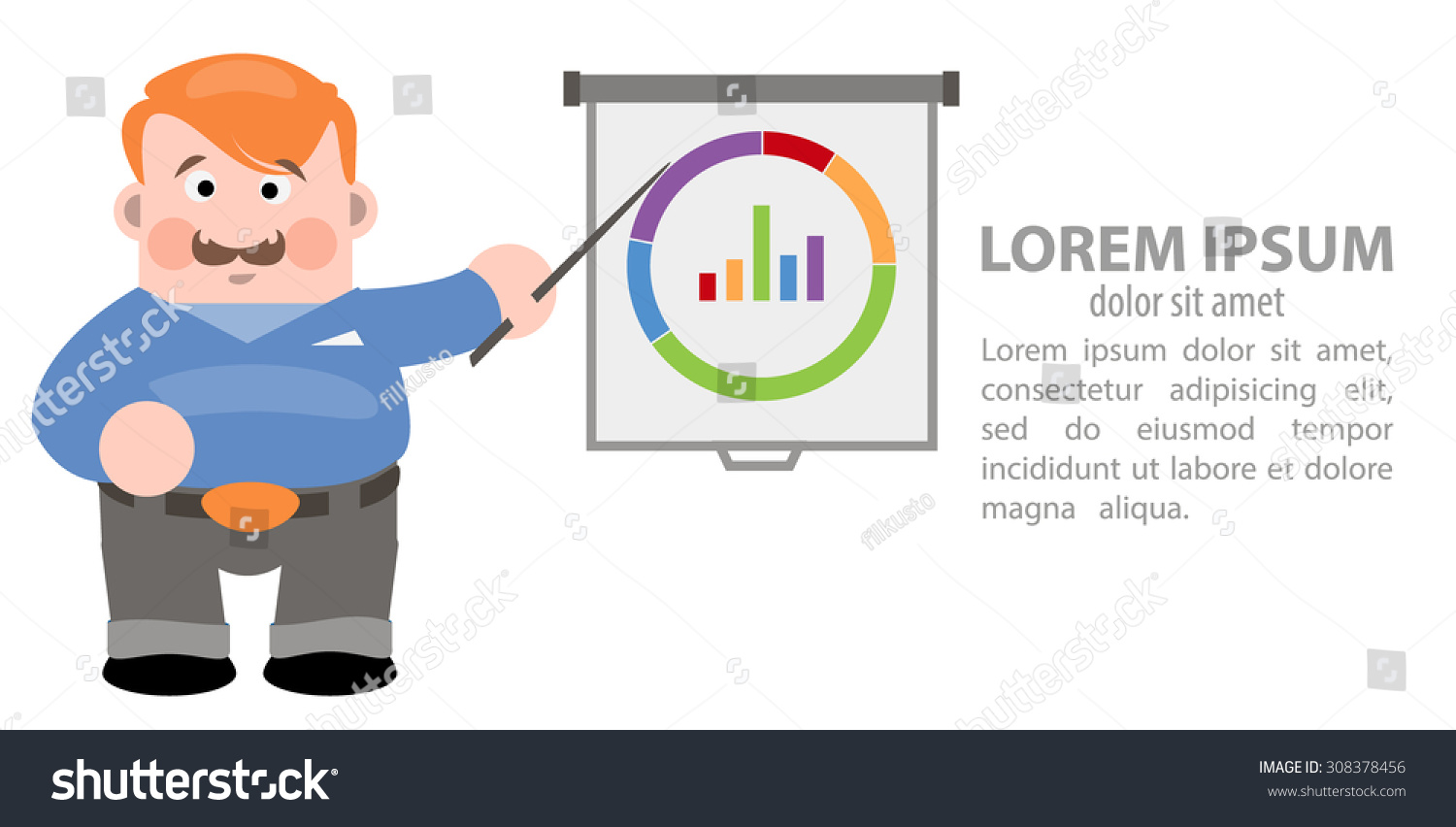 Man His Chart: เวกเตอร์สต็อก (ปลอดค่าลิขสิทธิ์) 308378456 | Shutterstock