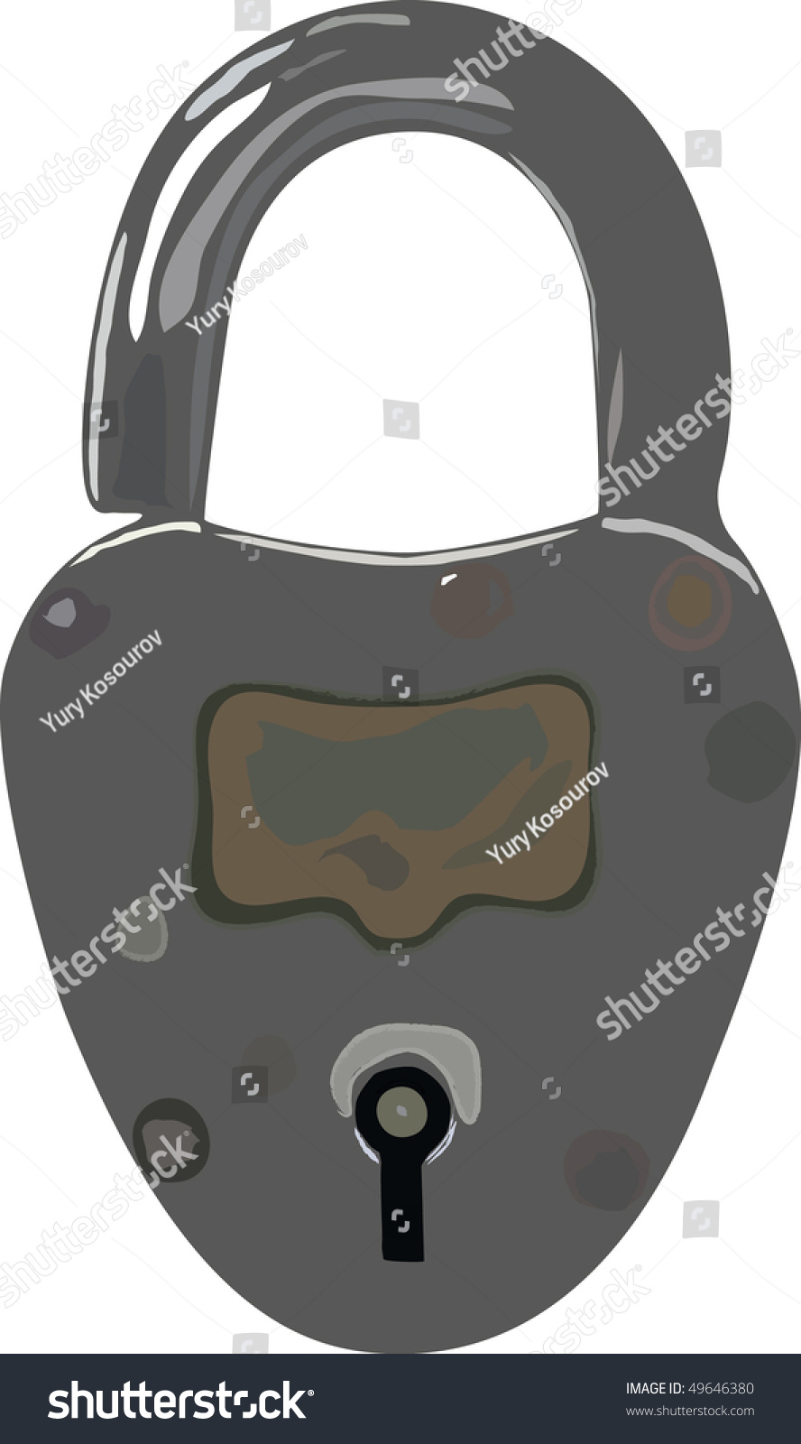 Metal Lock Stock Vector (Royalty Free) 49646380 | Shutterstock
