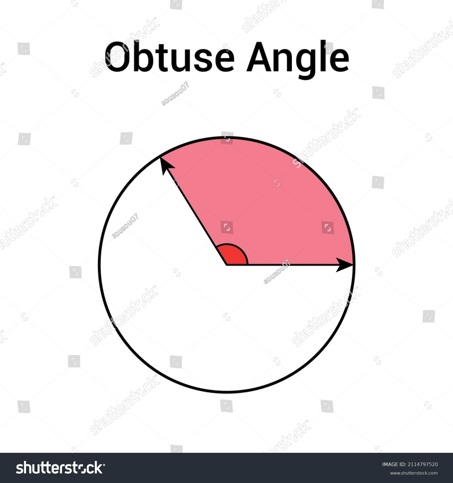 Obtuse Angle Mathematics Stock Vector (Royalty Free) 2114797520