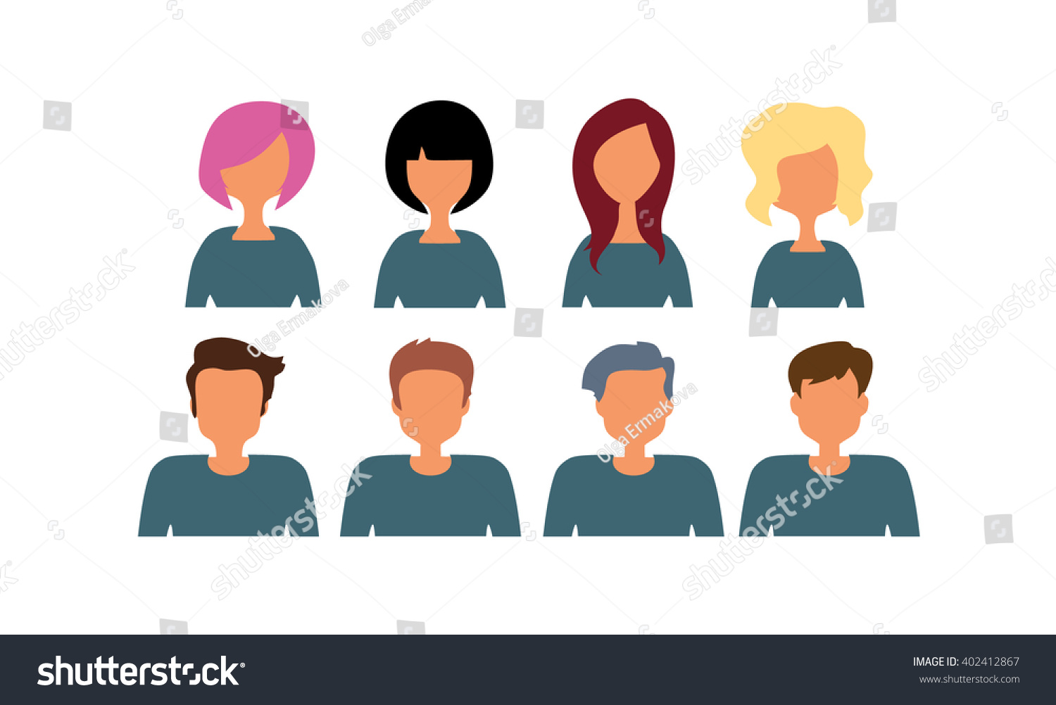 People Work Vector Illustration Stock Vector (Royalty Free) 402412867