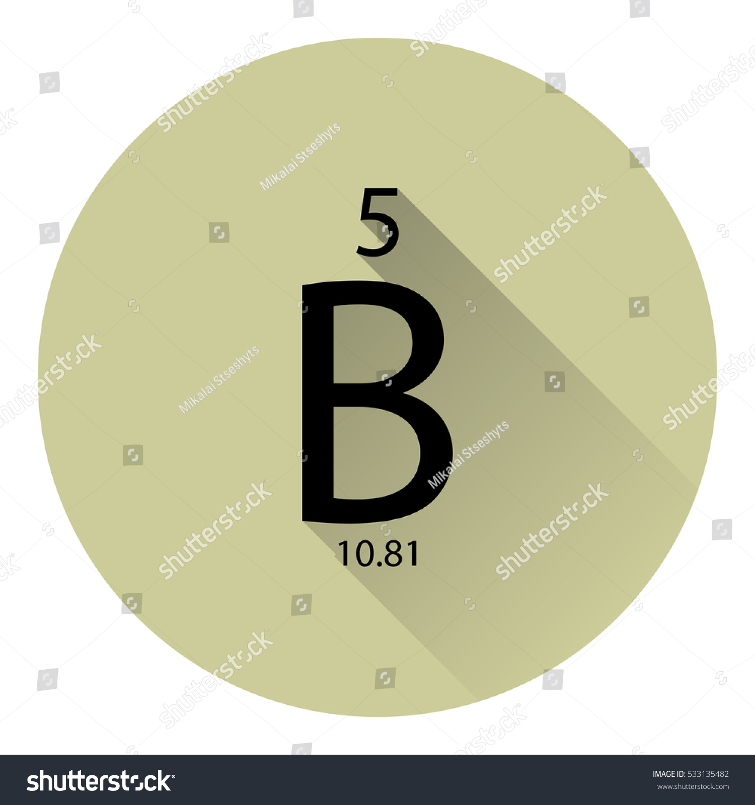 Periodic Table Element Boron Basic Properties: เวกเตอร์สต็อก (ปลอดค่า ...