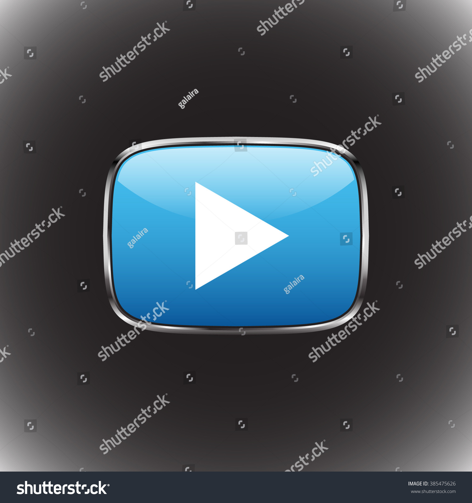 Play Button Blue Stock Vector (Royalty Free) 385475626 | Shutterstock