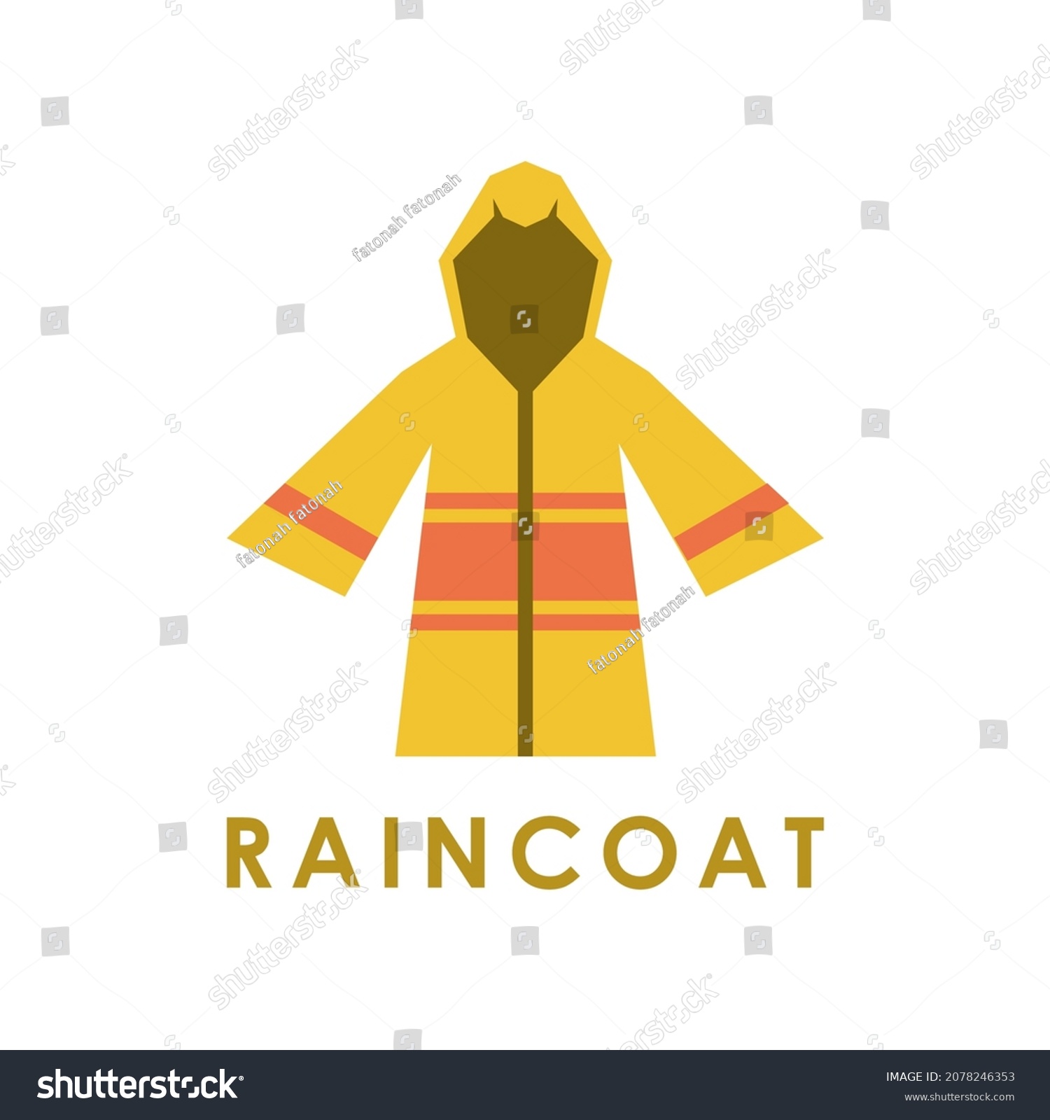 Raincoat Logo Design Vector Stock Vector (Royalty Free) 2078246353 ...
