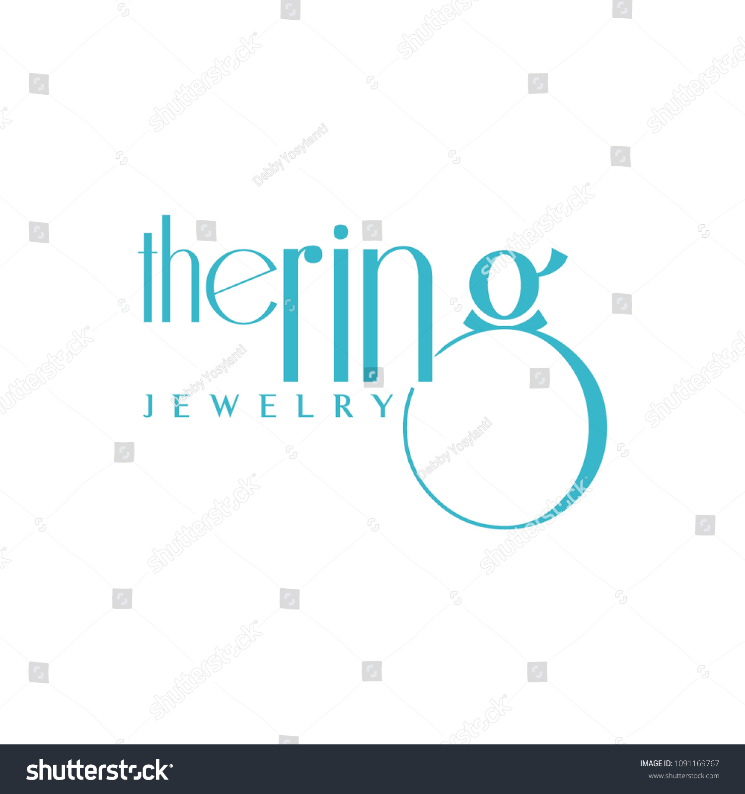 Ring Logo Design Stock Vector (Royalty Free) 1091169767