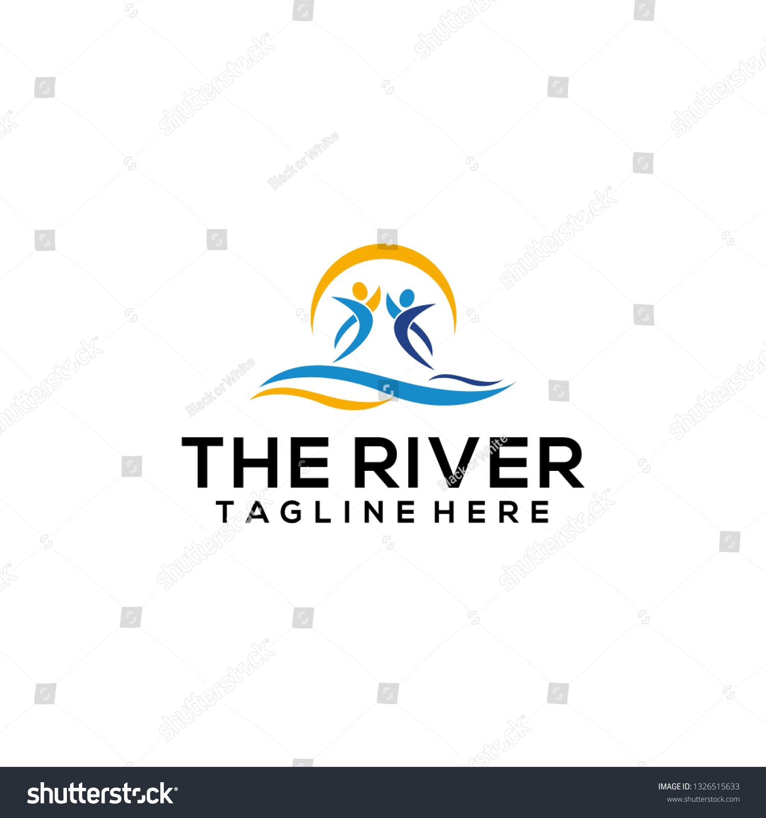 River Logo Design Stock Vector (Royalty Free) 1326515633 | Shutterstock