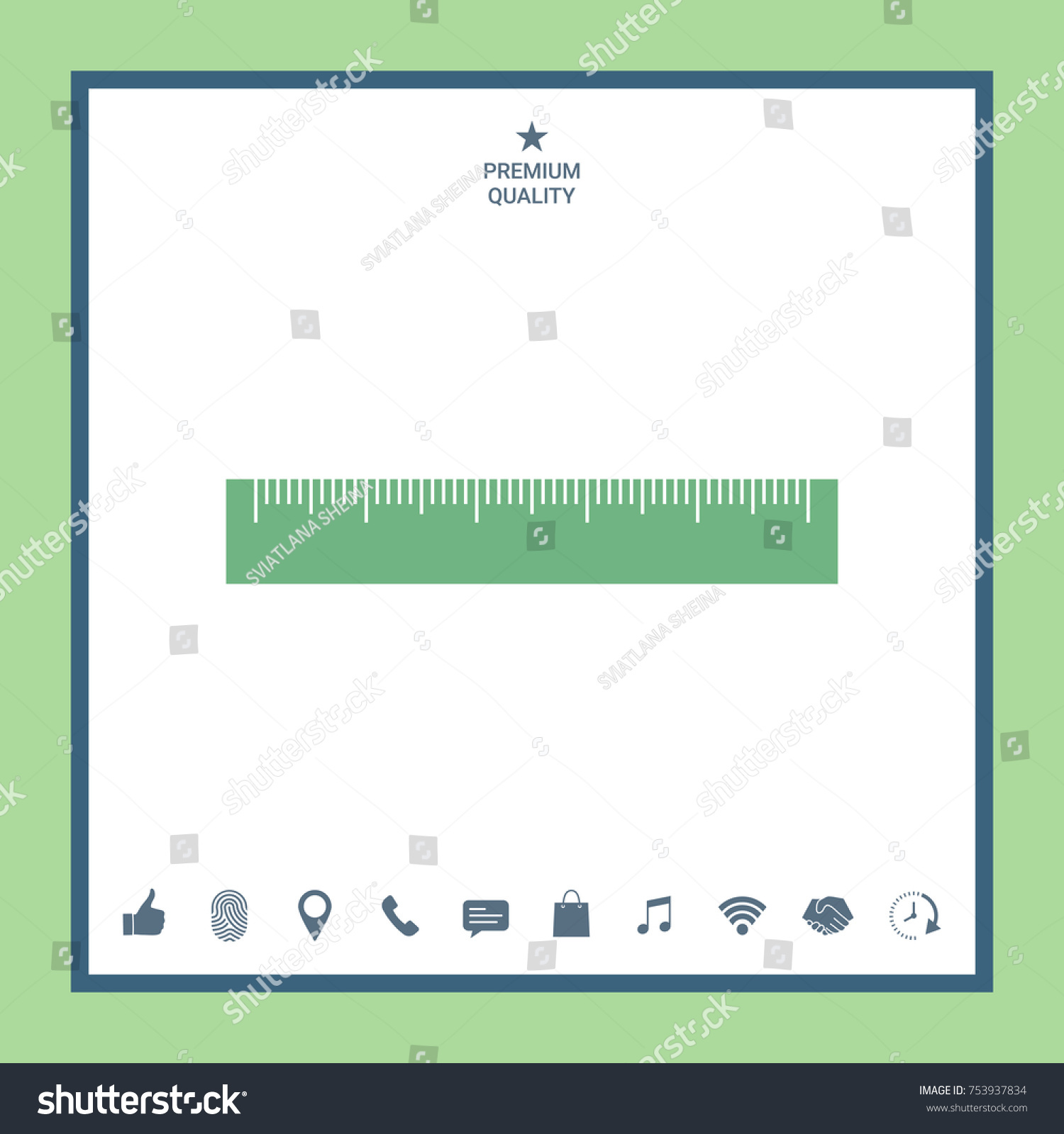 Ruler Icon Stock Vector (Royalty Free) 753937834 | Shutterstock