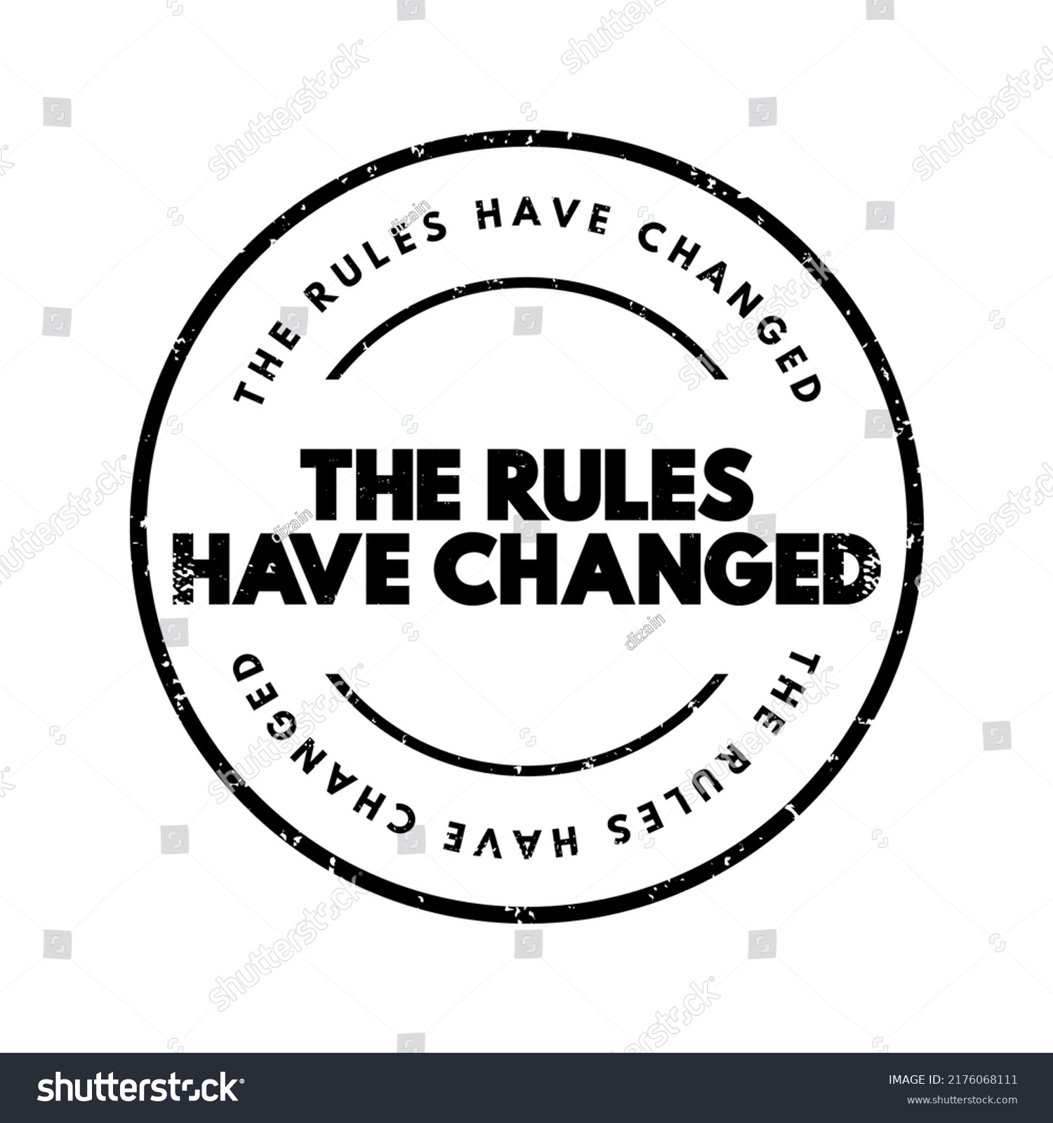 Rules Have Changed Text Stamp Concept Stock Vector (Royalty Free ...