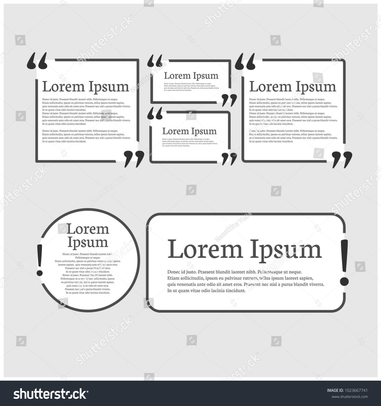 Set Vector Frames Text Formulation Quotation Stock Vector (Royalty Free ... Set Vector Frames Text Formulation Quotation Stock Vector (Royalty Free ...
