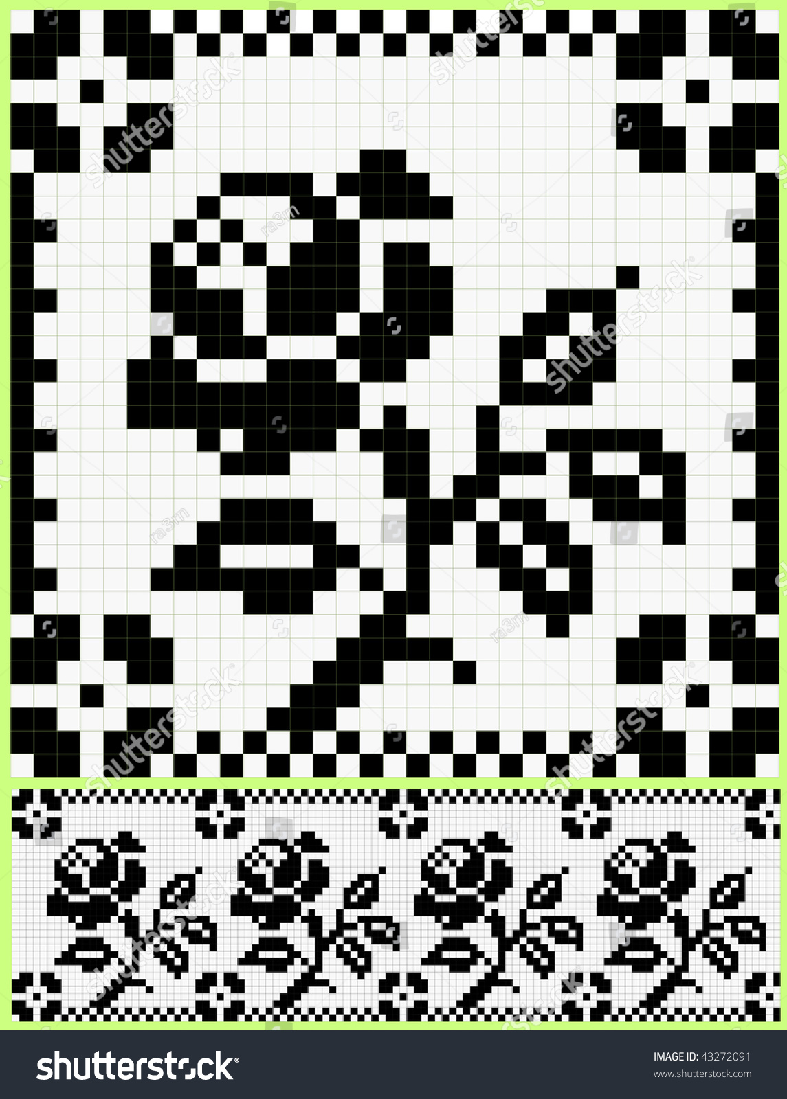 Simple Cubic Pattern Example Multiple Execution Stock Vector (Royalty ...