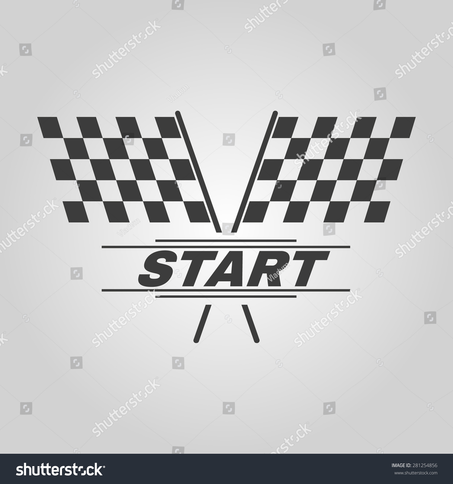 Start Icon Start Symbol Flat Vector: vector de stock (libre de regalías ...