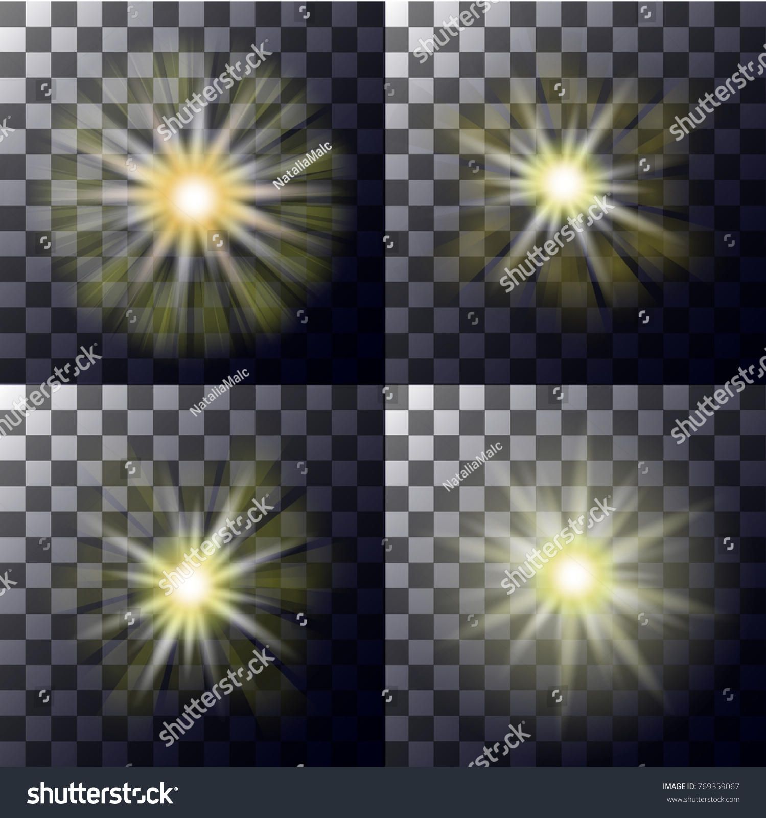 Sun Sun Rays Vector Sun Realistic Stock Vector (Royalty Free) 769359067 ...