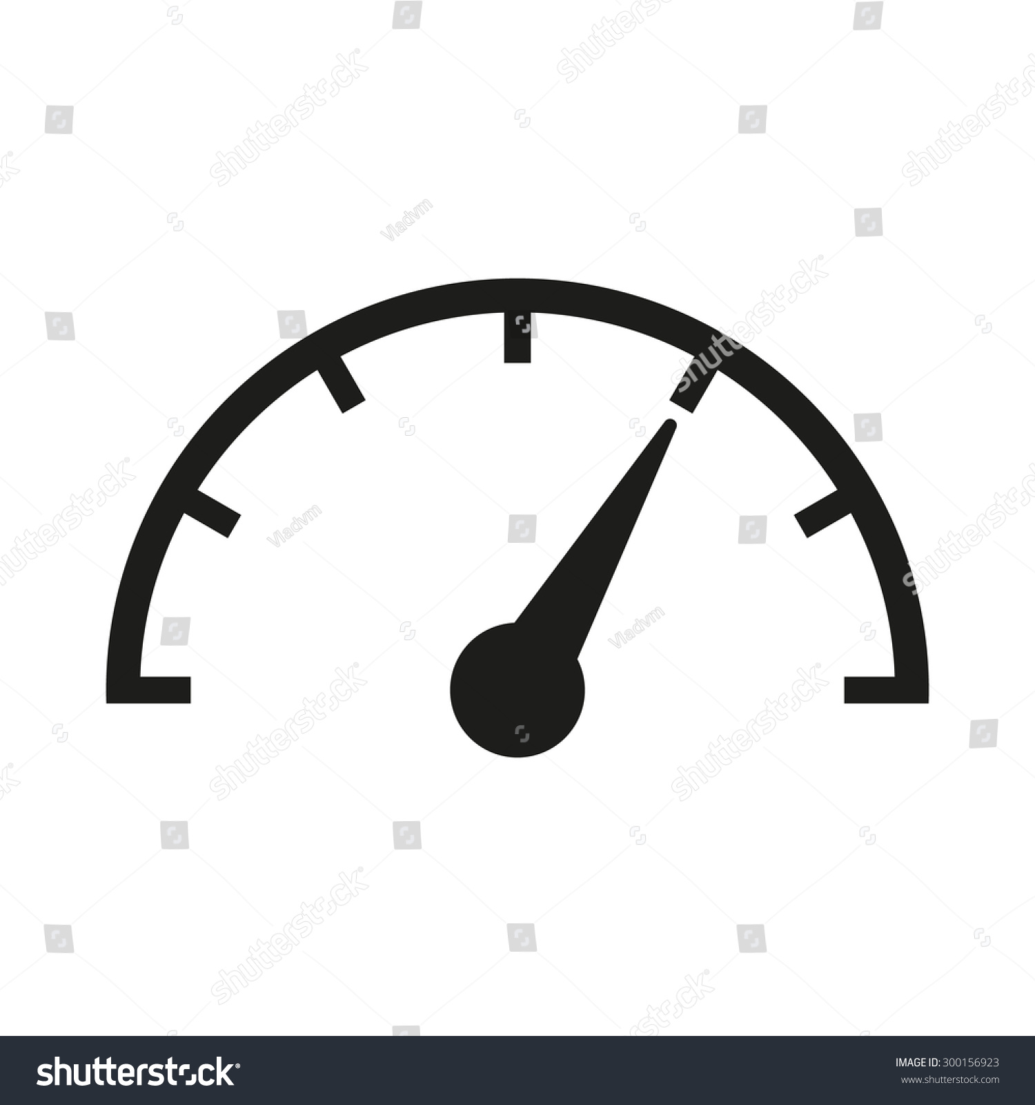 Tachometer Speedometer Indicator Icon Performance Measurement Stock ...