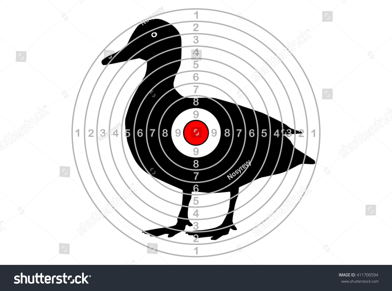 Target Vector Goose Stock Vector (Royalty Free) 411700594