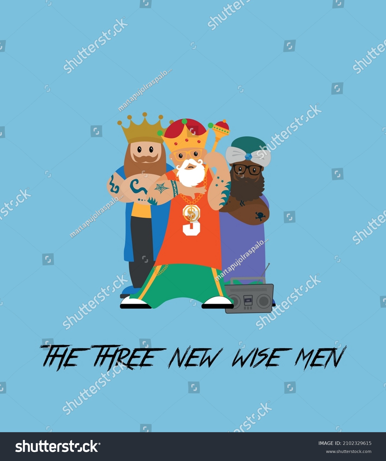 Three New Wise Men Stock Vector (Royalty Free) 2102329615 | Shutterstock