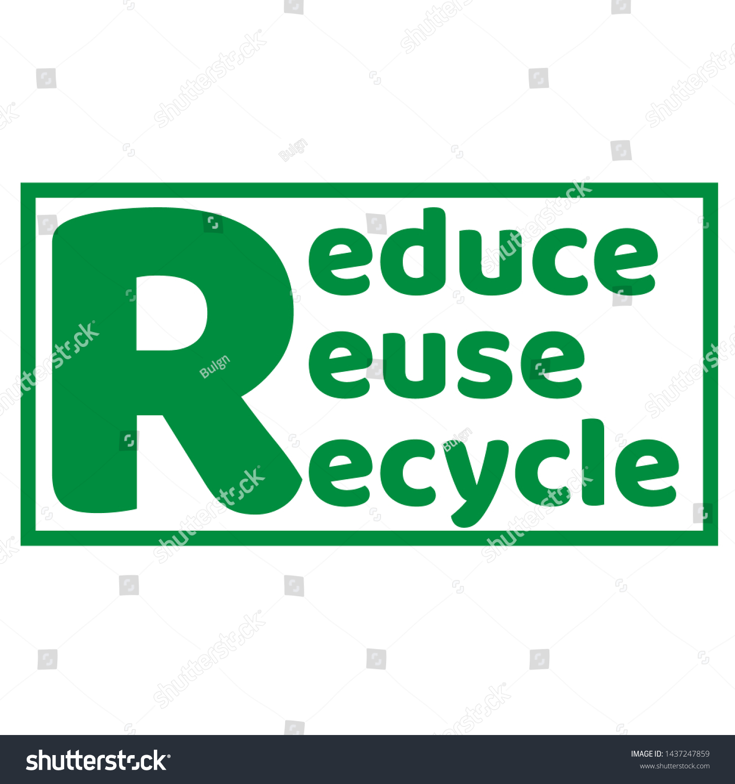 Three Rs Zero Waste Lettering Text Stock Vector (Royalty Free ... Three Rs Zero Waste Lettering Text Stock Vector (Royalty Free ...