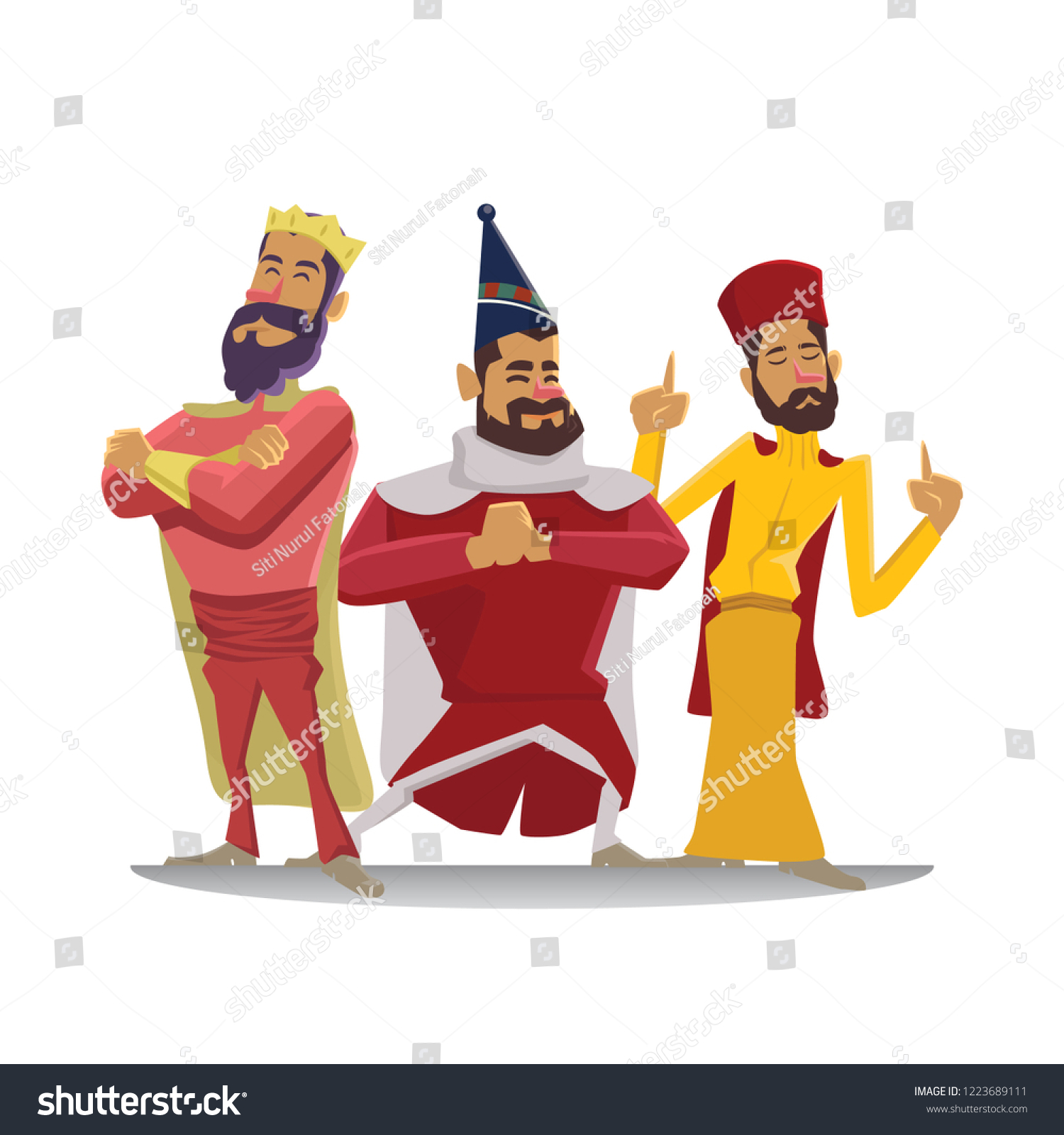 Three Wise Men Vector Illustration: vector de stock (libre de regalías ... Three Wise Men Vector Illustration: vector de stock (libre de regalías ...